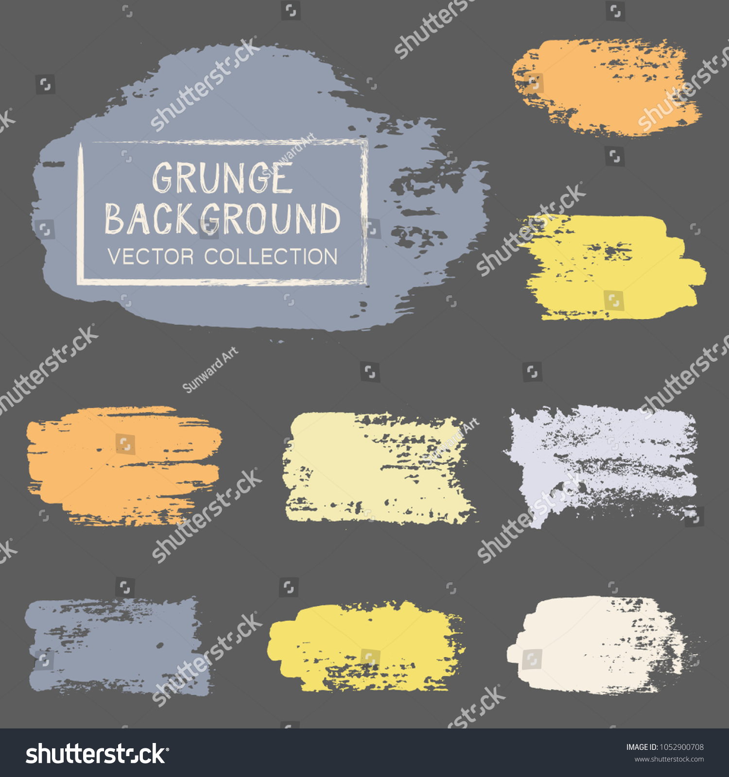 Ink Smudge Abstract Shape Stains Spots Stock Vector (Royalty Free ...