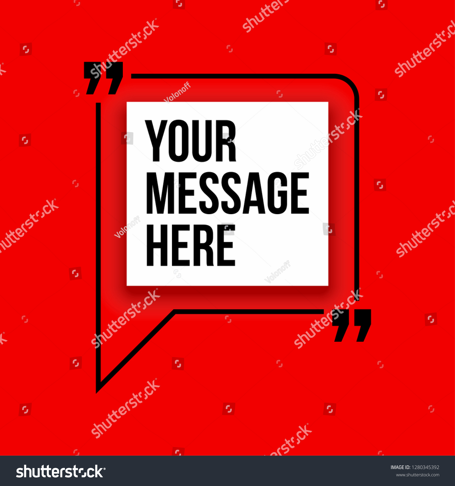 Innovative Vector Basic Quotation Marks Template Stock Vector (Royalty ...