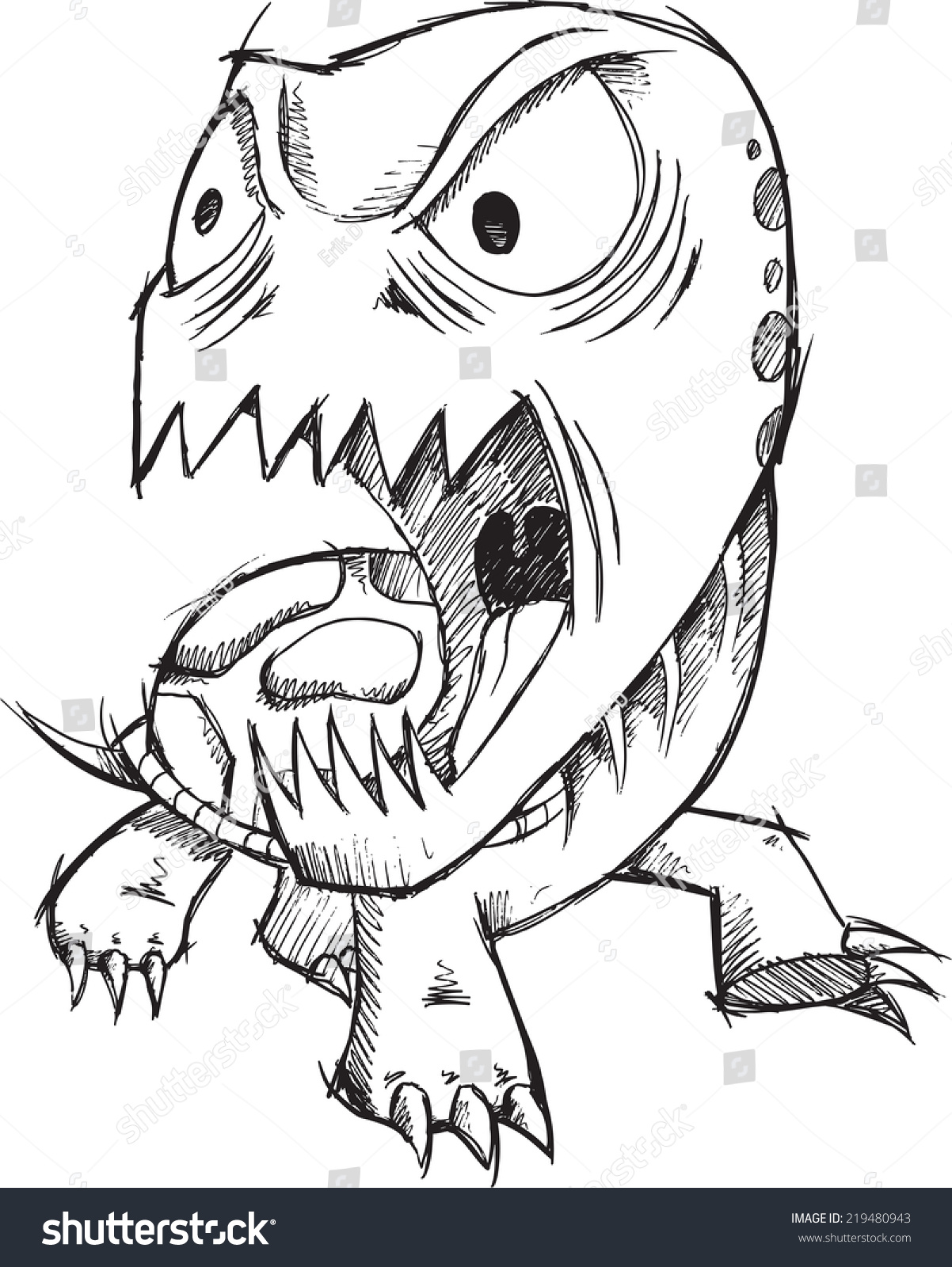 Insane Crazy Doodle Turtle Vector Art: เวกเตอร์สต็อก (ปลอดค่าลิขสิทธิ์ ...