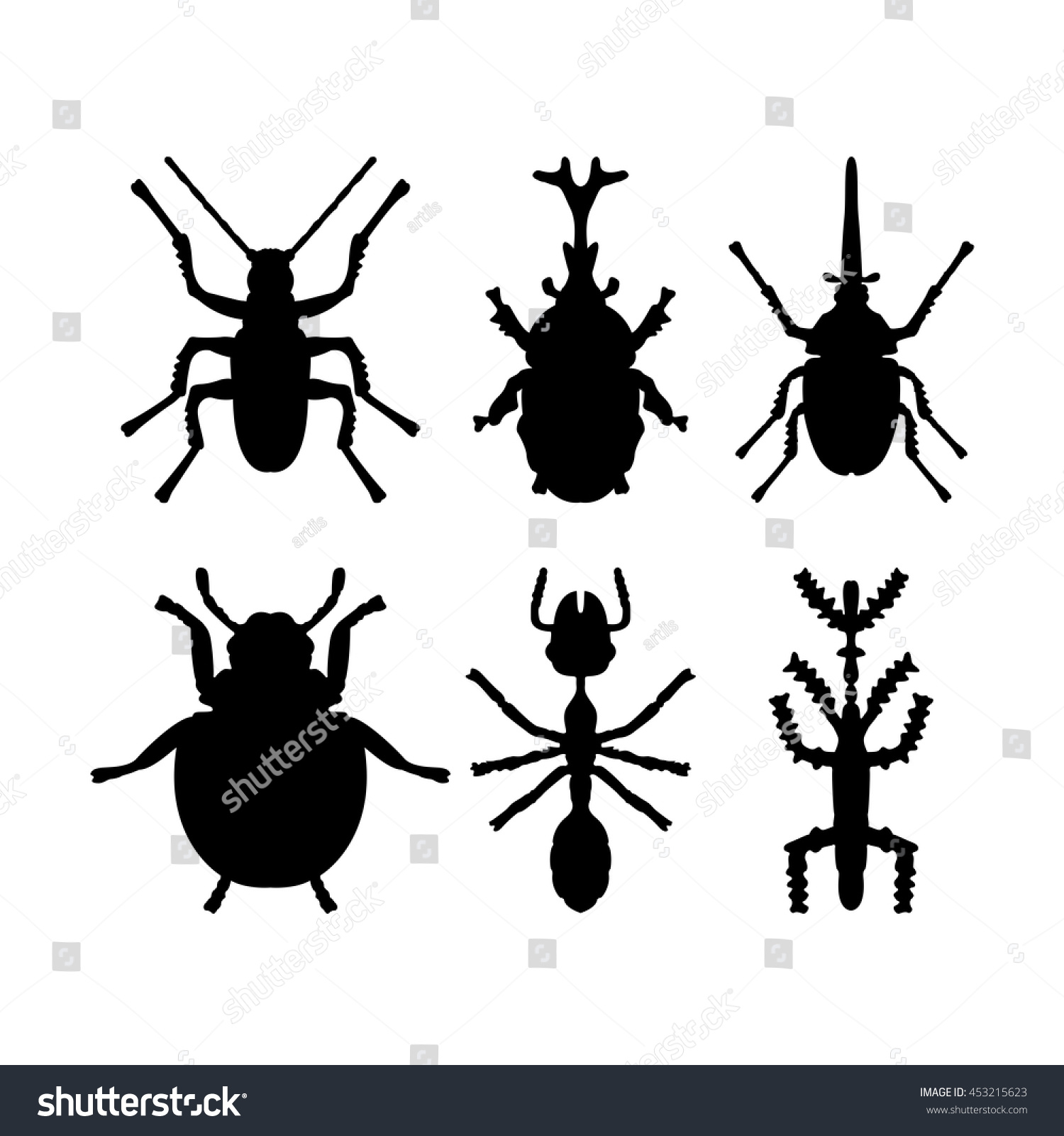 Insect Bug Animal Silhouette Icon Black Stock Vector (Royalty Free ... Insect Bug Animal Silhouette Icon Black Stock Vector (Royalty Free ...