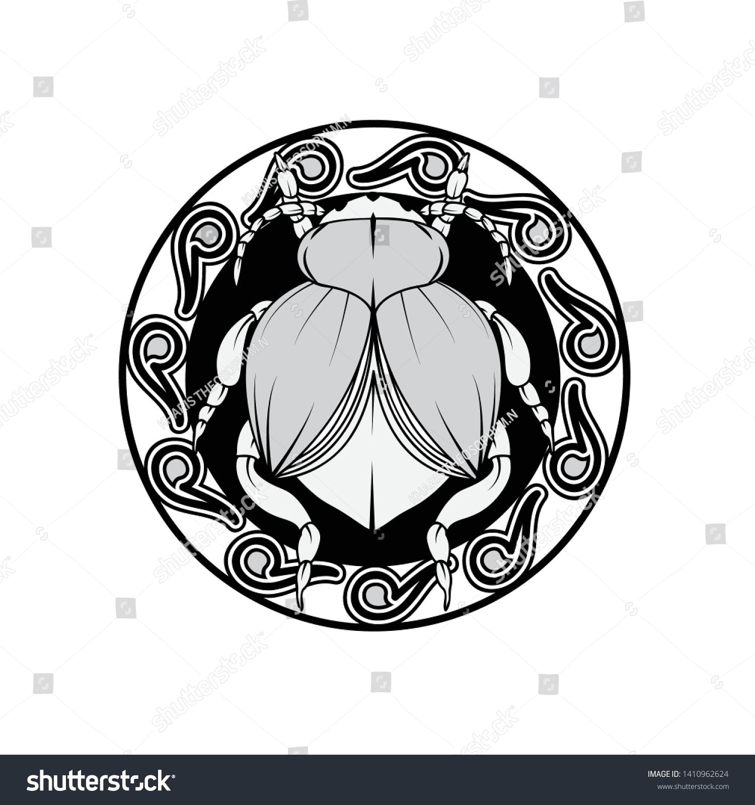 Insect Logo Vector Ilustration Design Stock Vector (Royalty Free ...