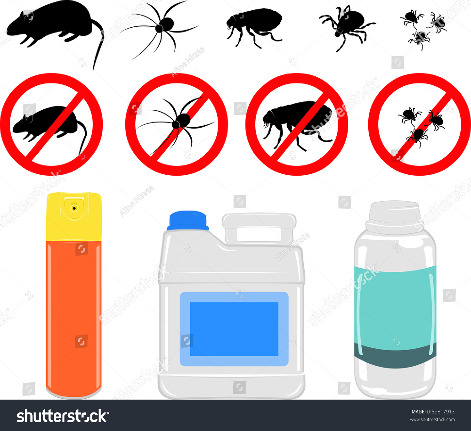 Insecticide Stock Vector 89817913 Shutterstock