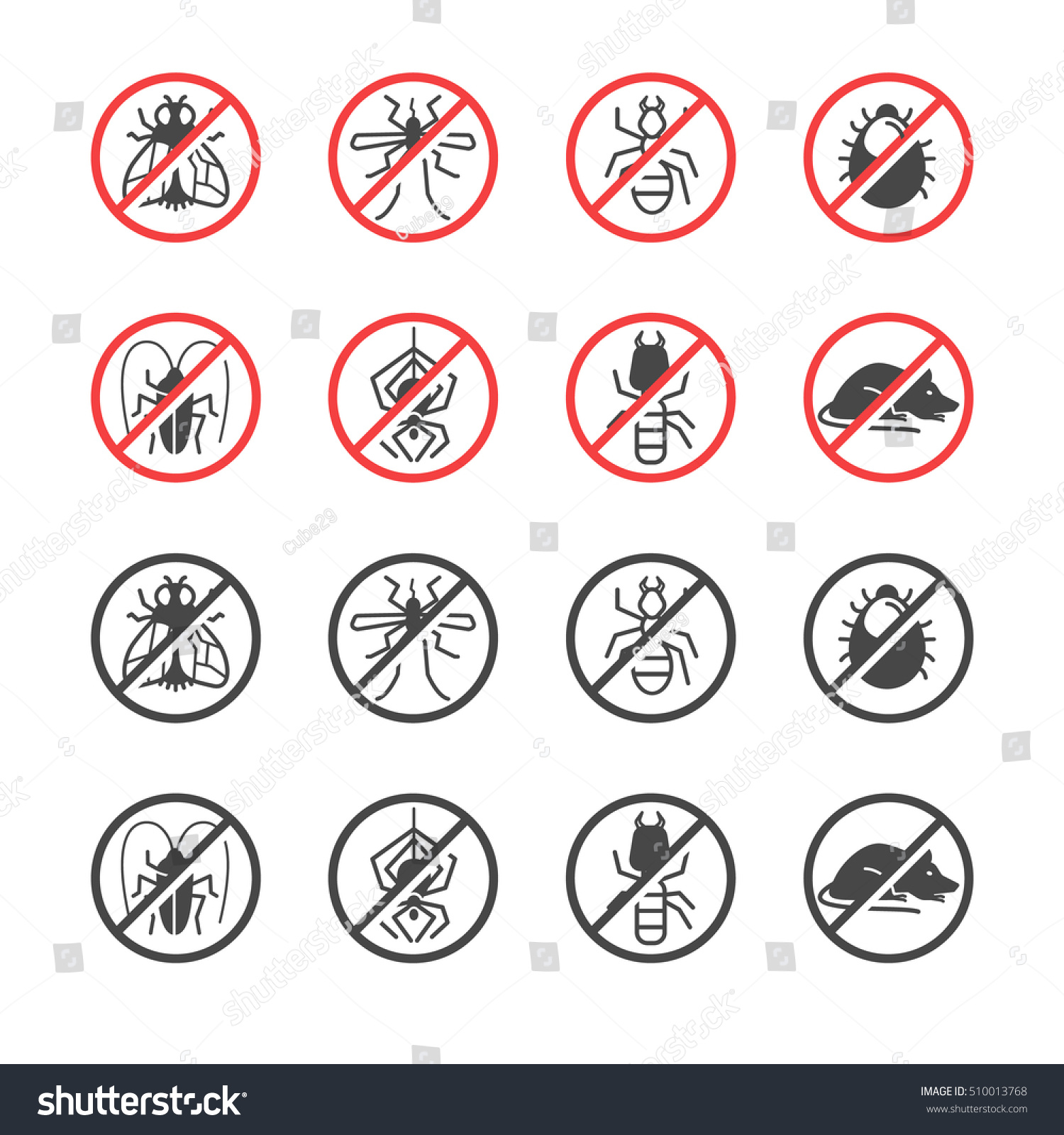 Insects Pest Control Services Anti Pest Stock Vector 510013768 ... Insects Pest Control Services Anti Pest Stock Vector 510013768 ...