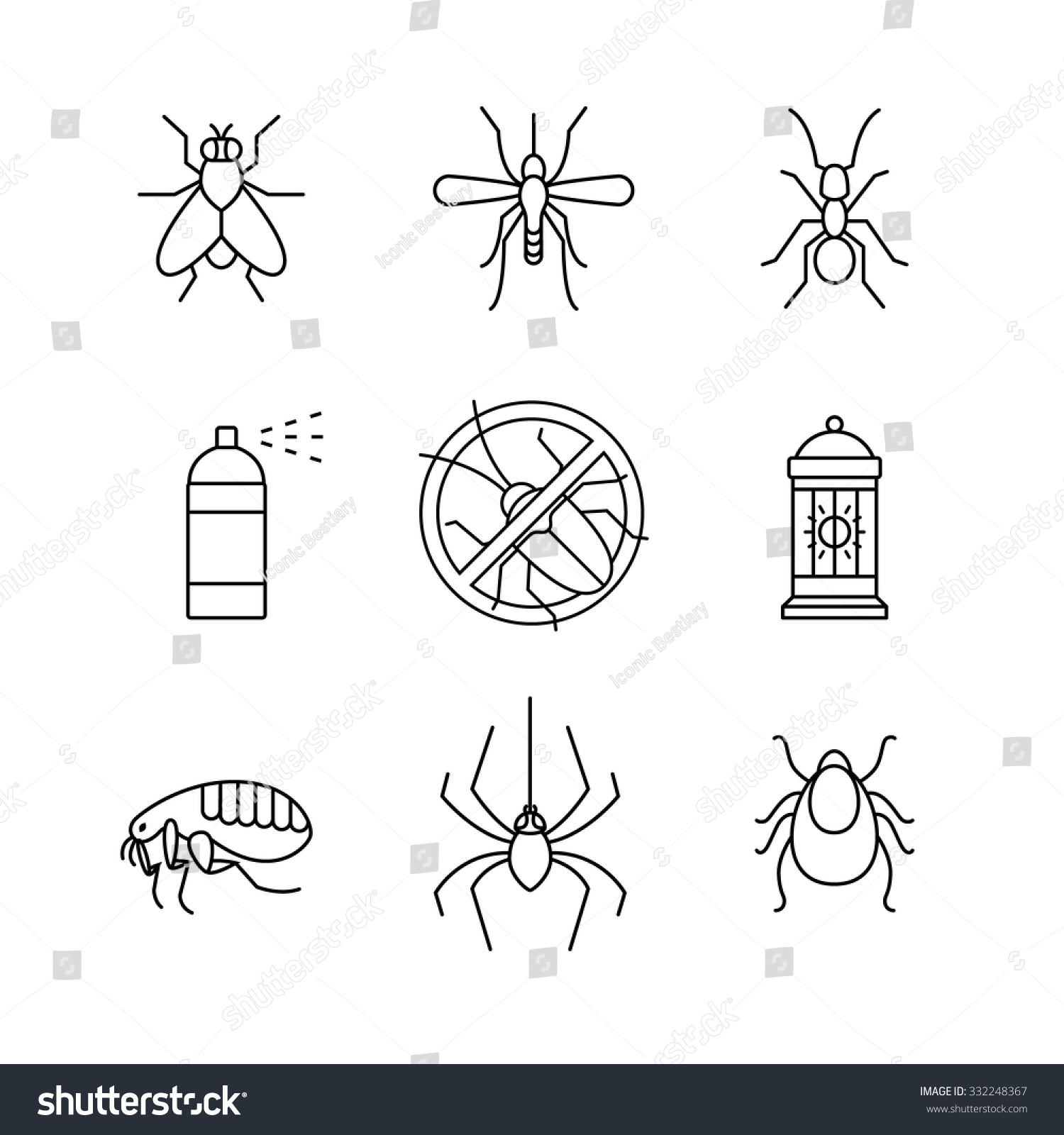Insects Control Anti Pest Emblem Insecticide Stock Vector (Royalty Free ... Insects Control Anti Pest Emblem Insecticide Stock Vector (Royalty Free ...