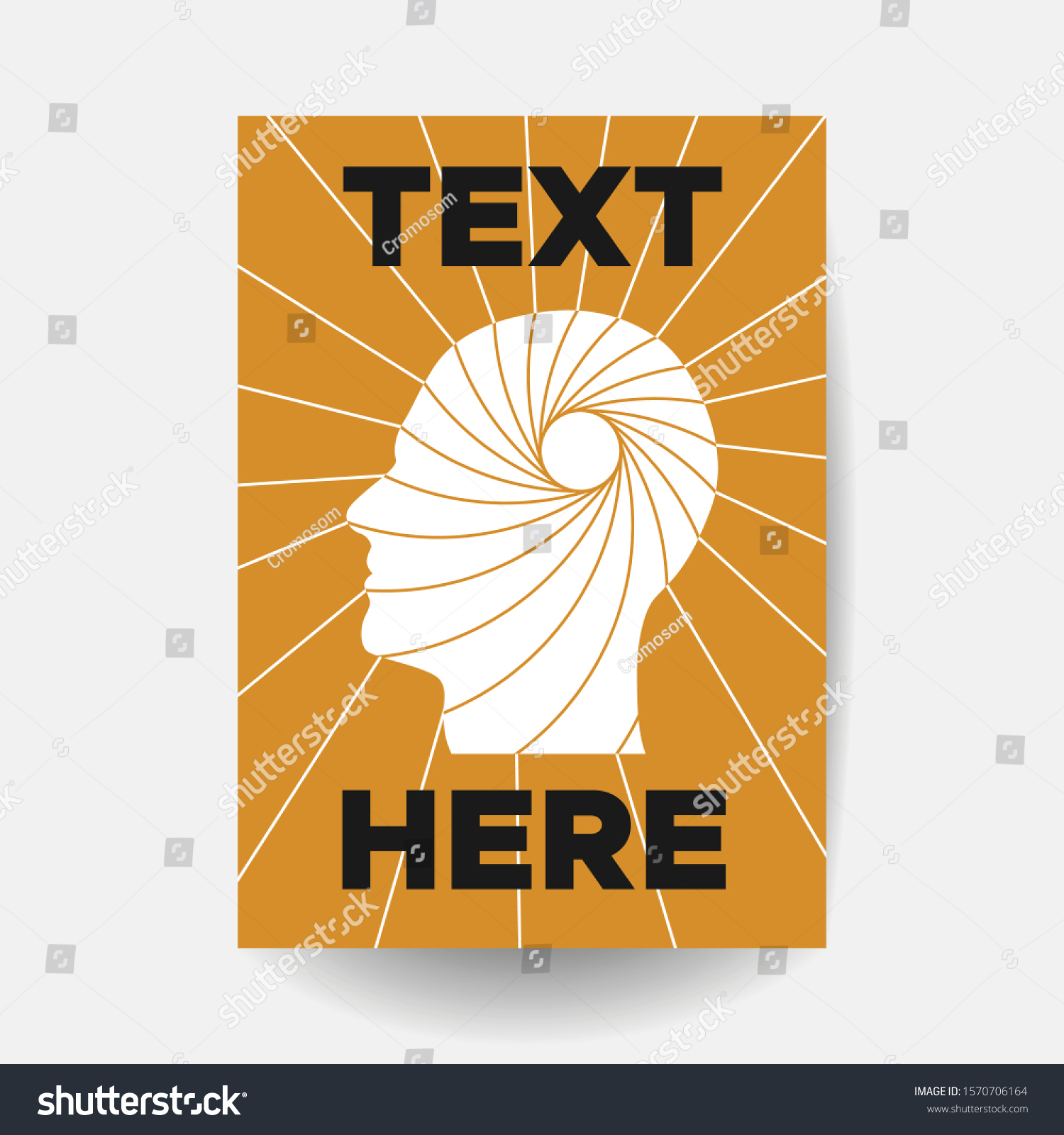 Inside Human Head Circular Motion Shape Stock Vector (Royalty Free ...