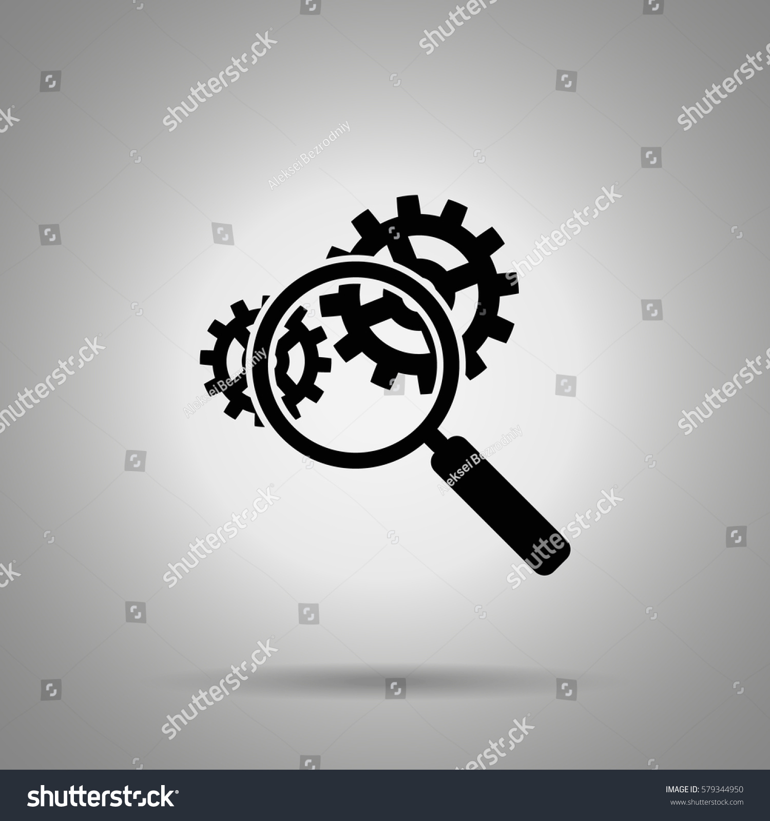 Inspection Icon Stock Vector (Royalty Free) 579344950