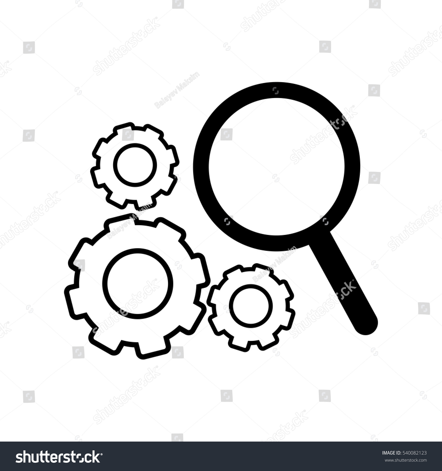 Inspection Icon Vector Illustration Stock Vector (Royalty Free ...