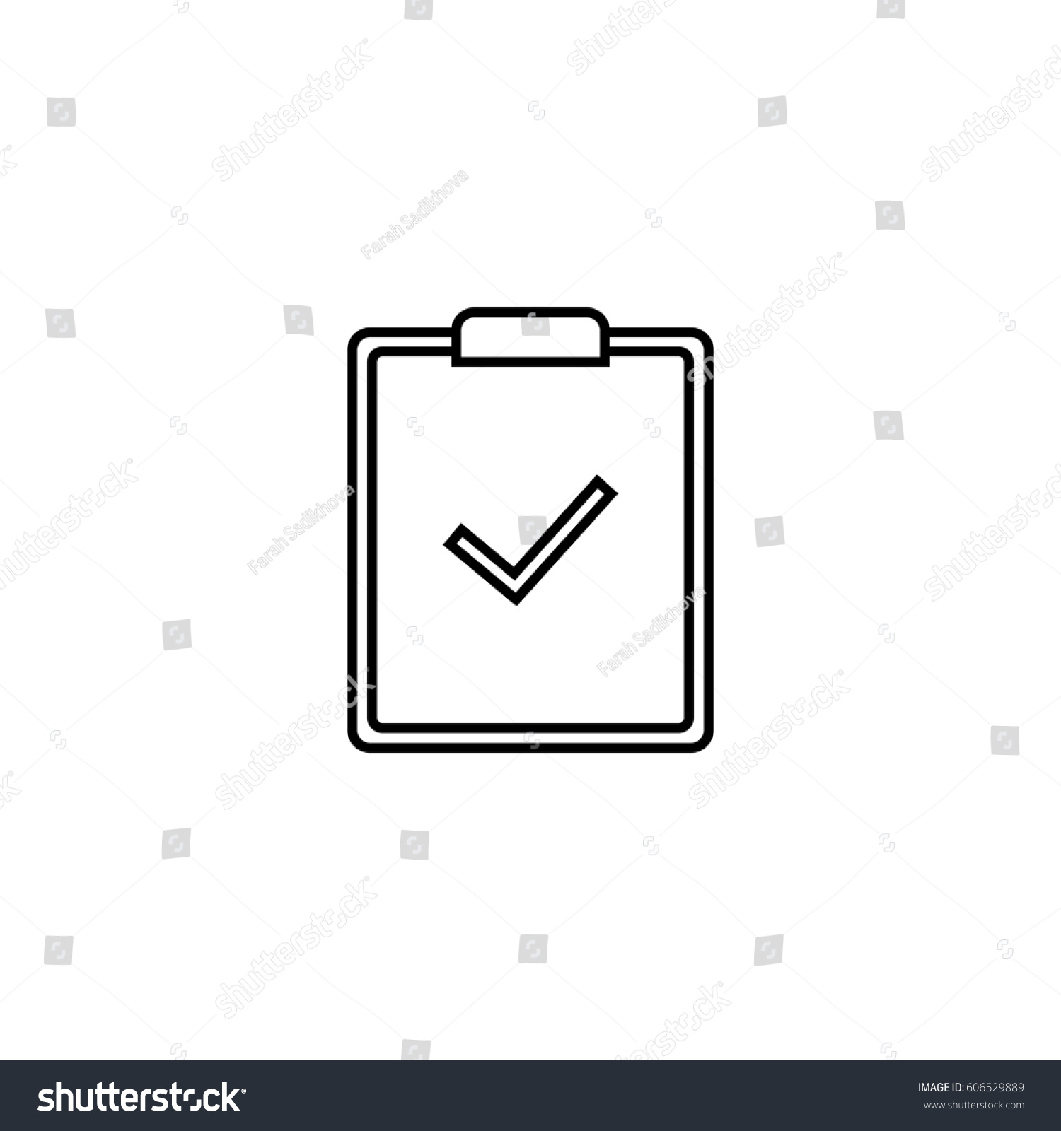 Inspection Outline Icon Stock Vector (Royalty Free) 606529889 ...