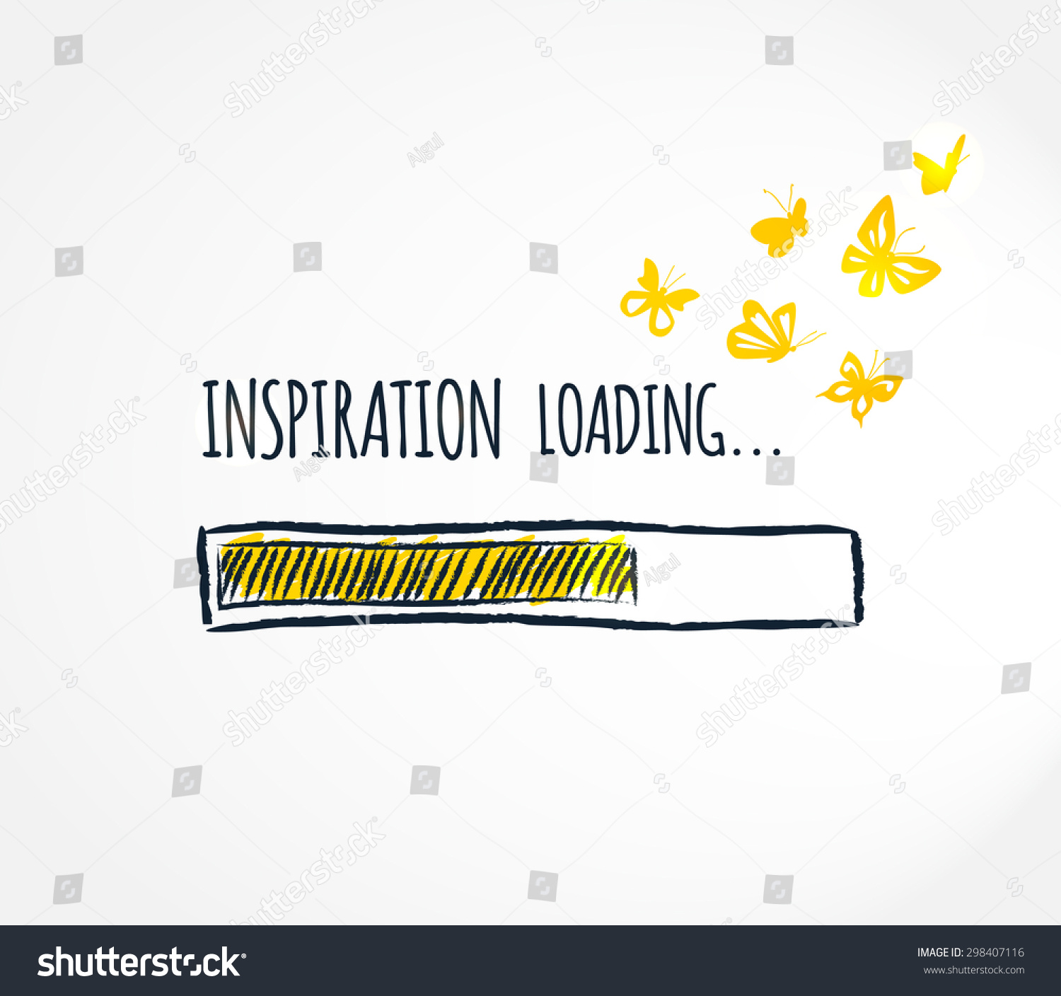 Inspiration Loading Concept Progress Bar Design Stock Vector (Royalty ...