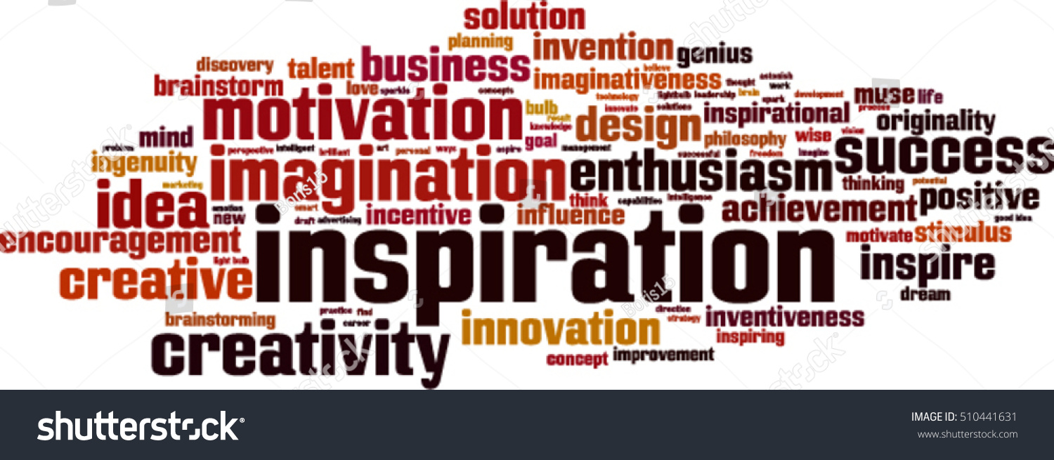 Inspiration Word Cloud Concept Vector Illustration: vector de stock ...