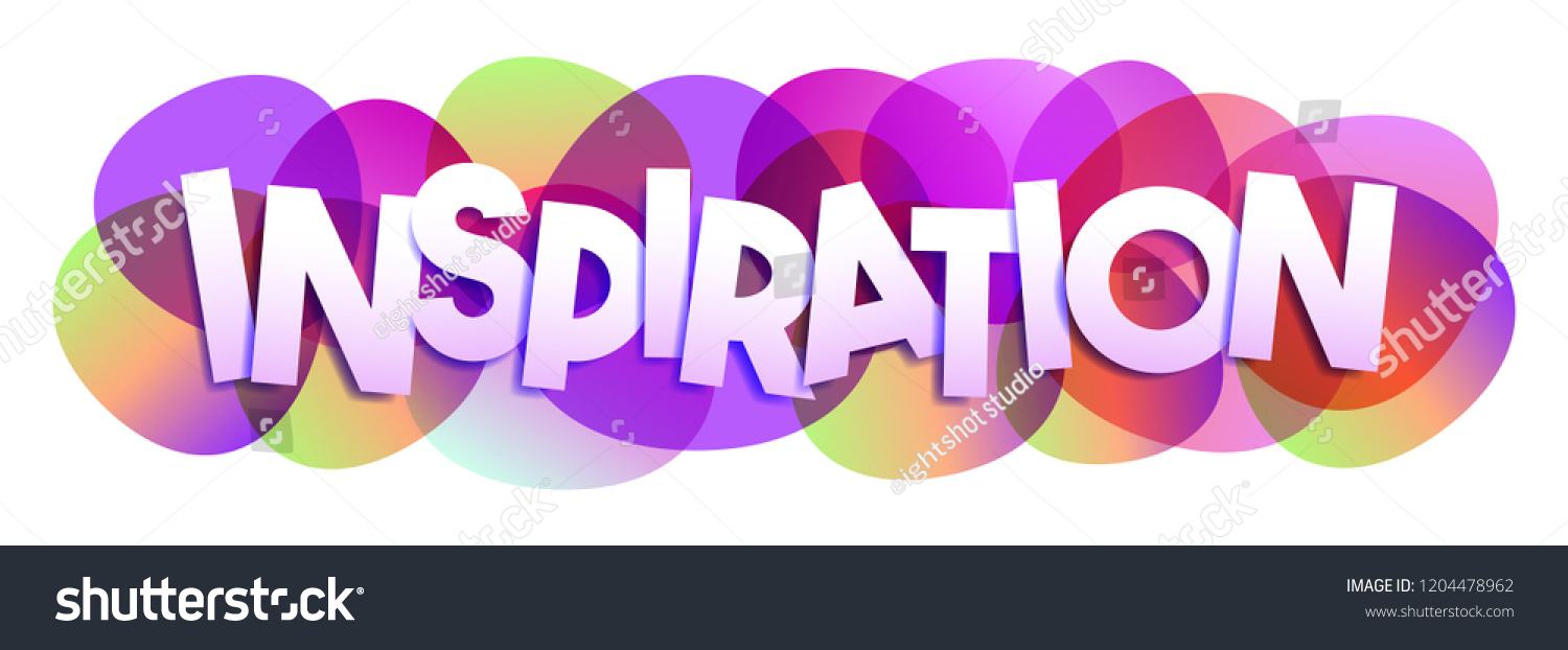 Inspiration Word Vector Concept Stock Vector (Royalty Free) 1204478962 ...