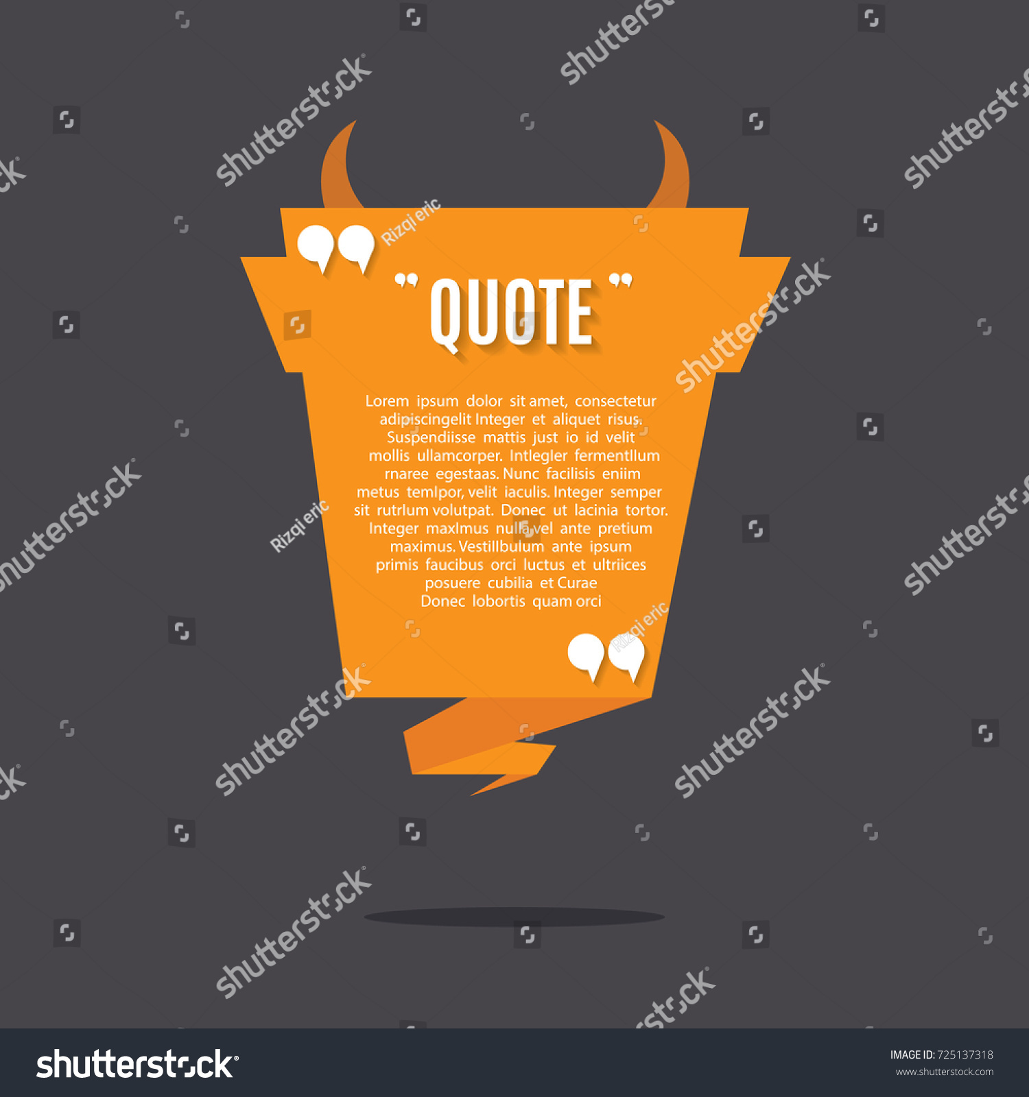 Inspirational Quote Template Stock Vector (Royalty Free) 725137318 ...