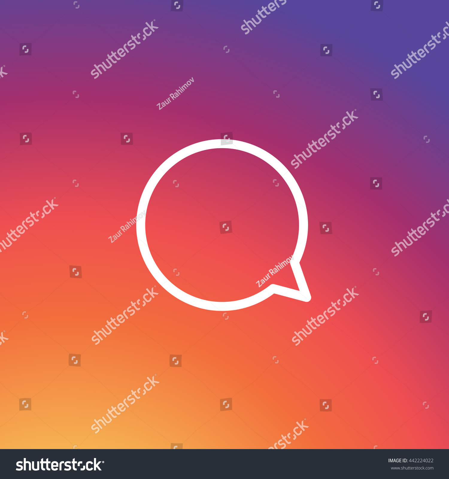 인스타그램 주석 아이콘 벡터, 메시지 기호, 스톡 벡터(로열티 프리) 442224022 | Shutterstock