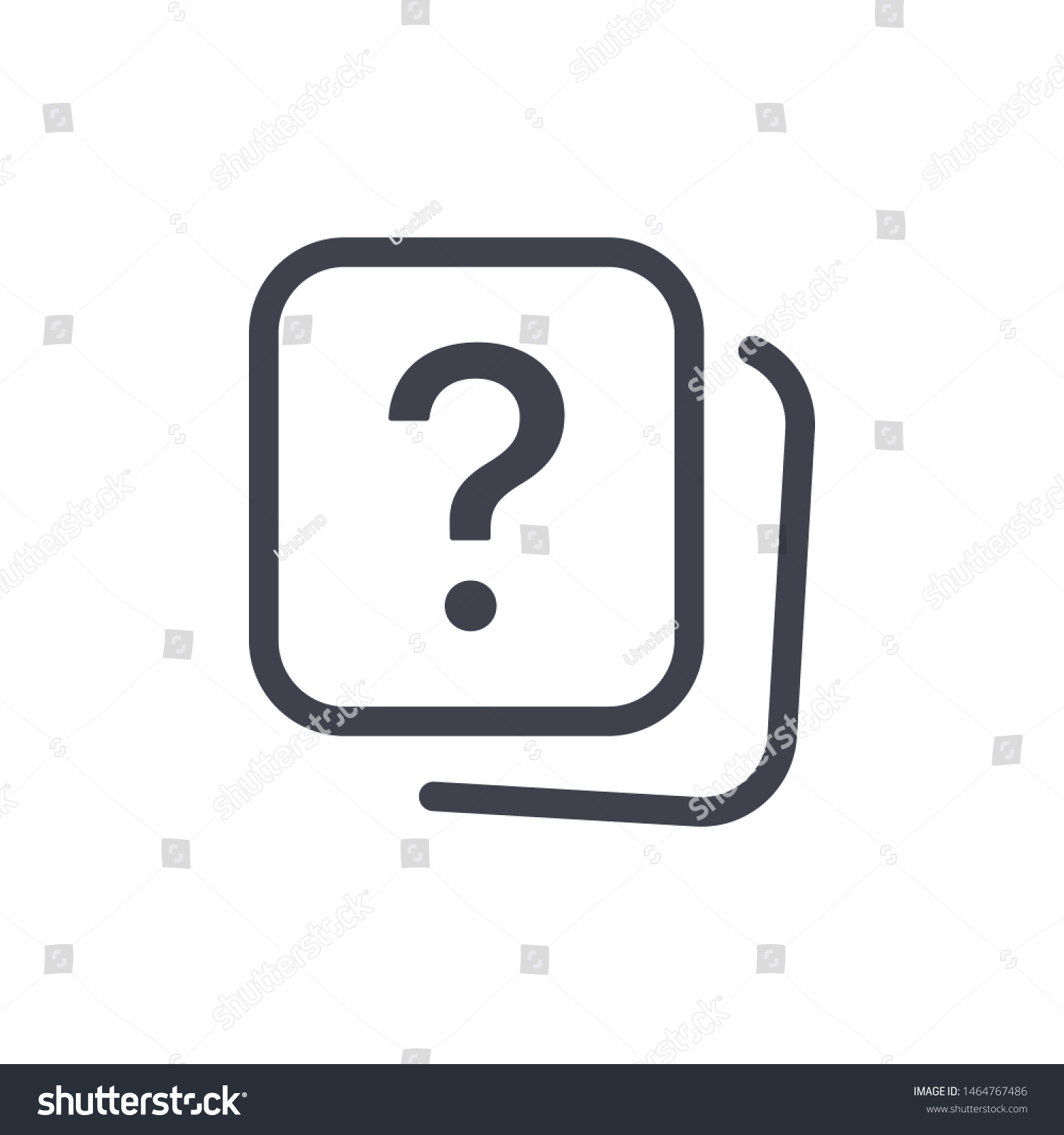 Instagram Question Mark Modern Simple Vector Stock Vector (Royalty Free ...