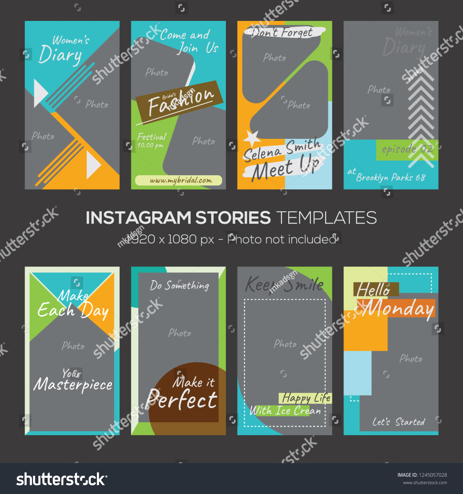 Instagram Stories Template Editable Use Stock Vector (Royalty Free ...