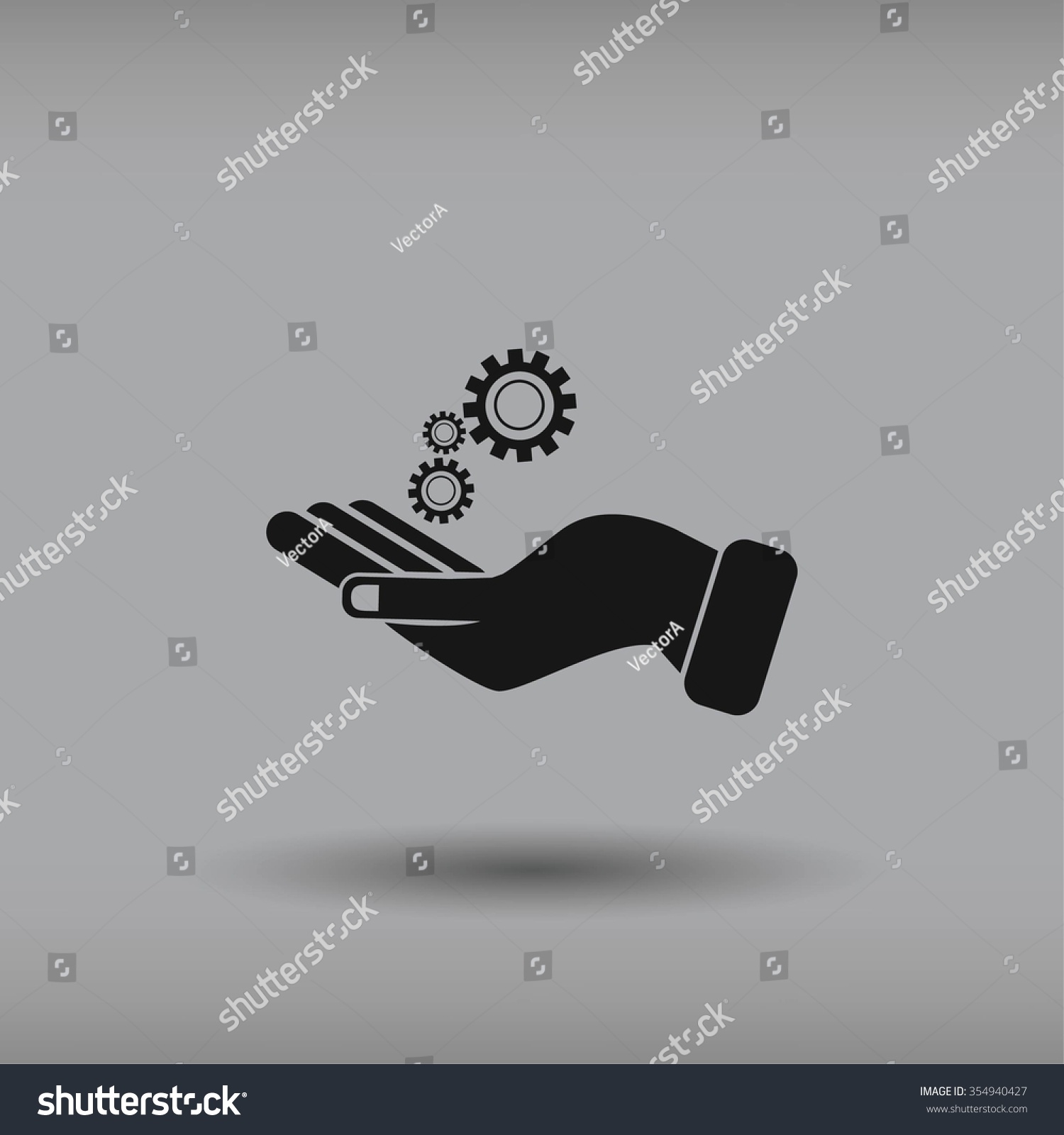 Installation Support Icon Stock Vector (Royalty Free) 354940427