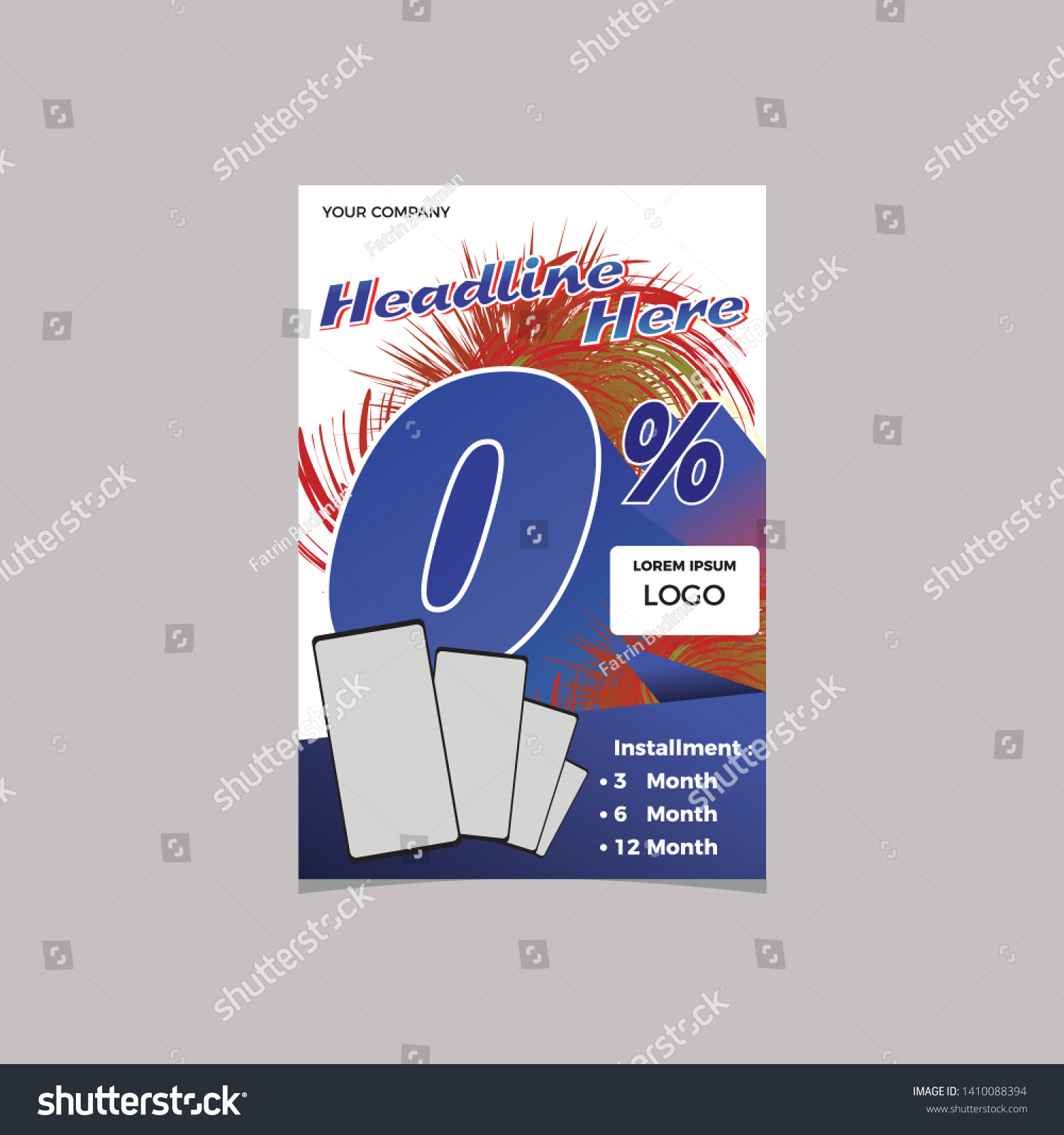 Installments Payment Plan Flyer Design Stock Vector (Royalty Free ...
