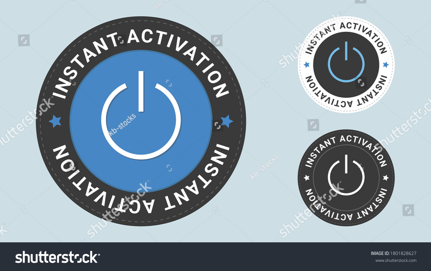 Instant Activation Stamp Vector Illustration Vector Stock Vector ...