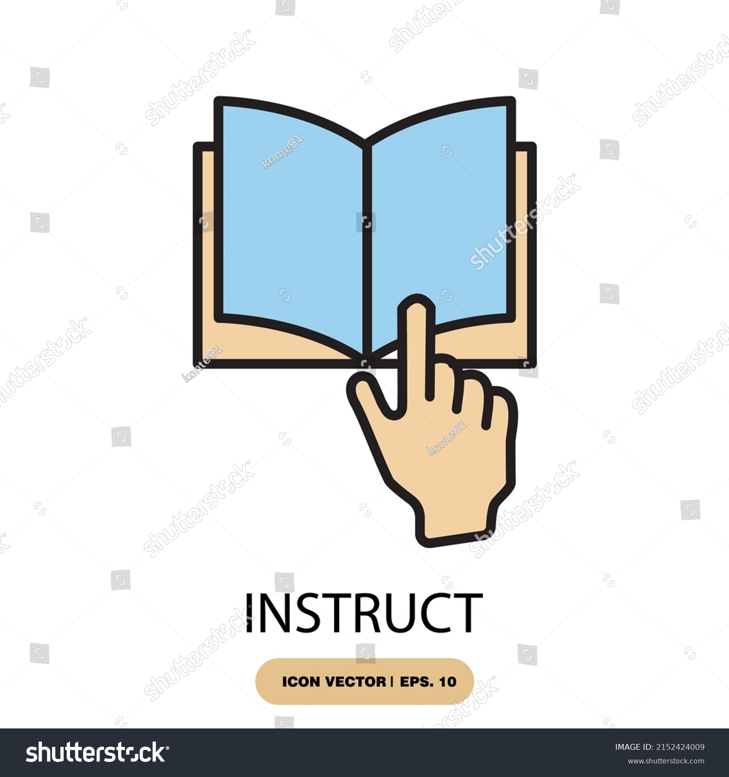 Instruct Icons Symbol Vector Elements Infographic Stock Vector (Royalty ...