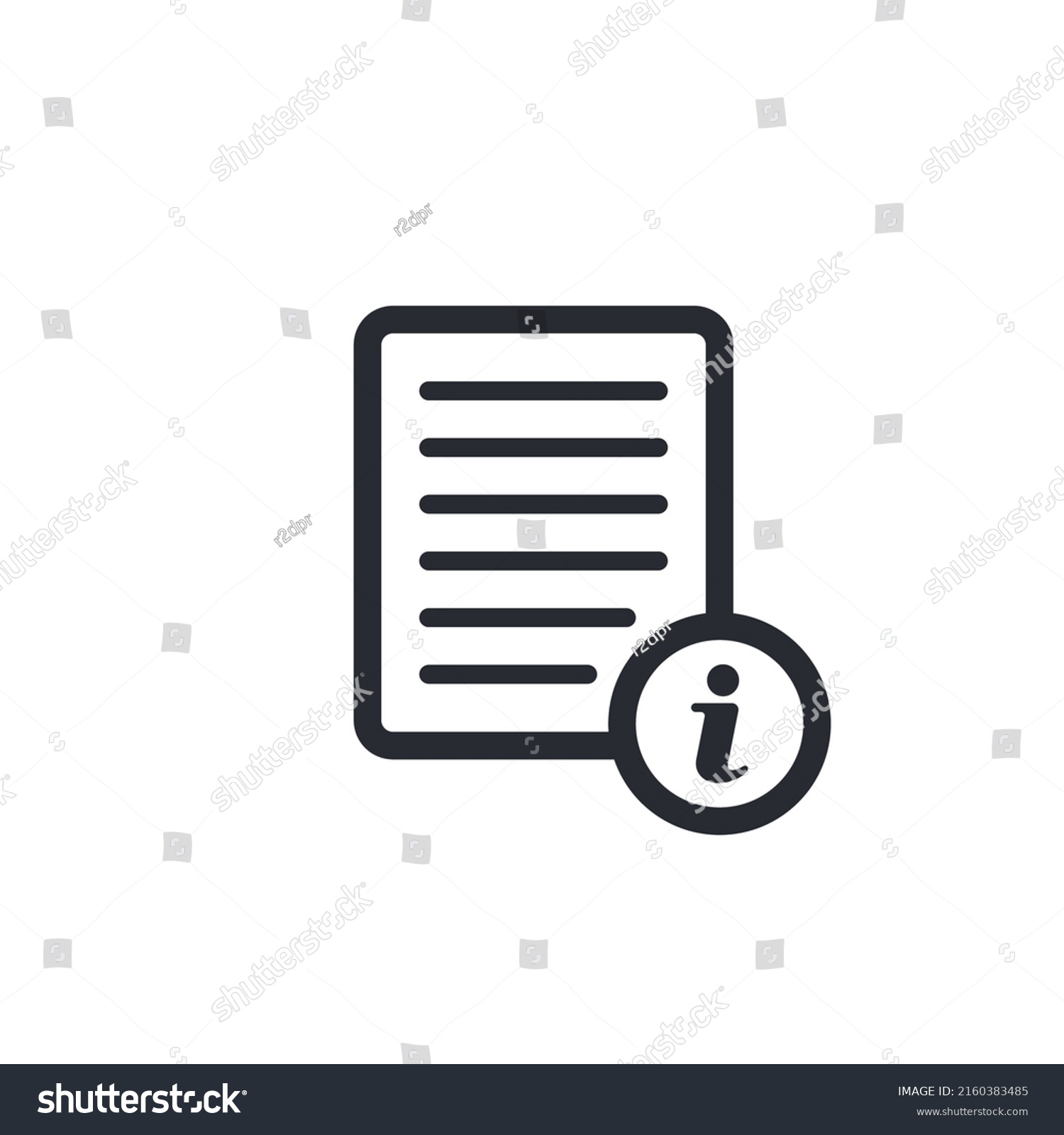 Instruction Icon Information Icon Document Icon Stock Vector (Royalty ...