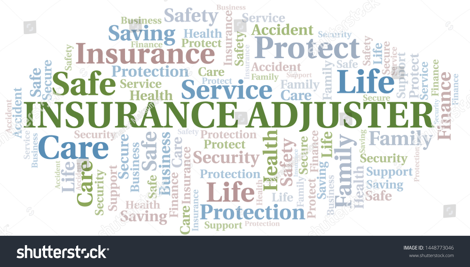 Insurance Adjuster Word Cloud Vector Made Stock Vector (Royalty Free ...