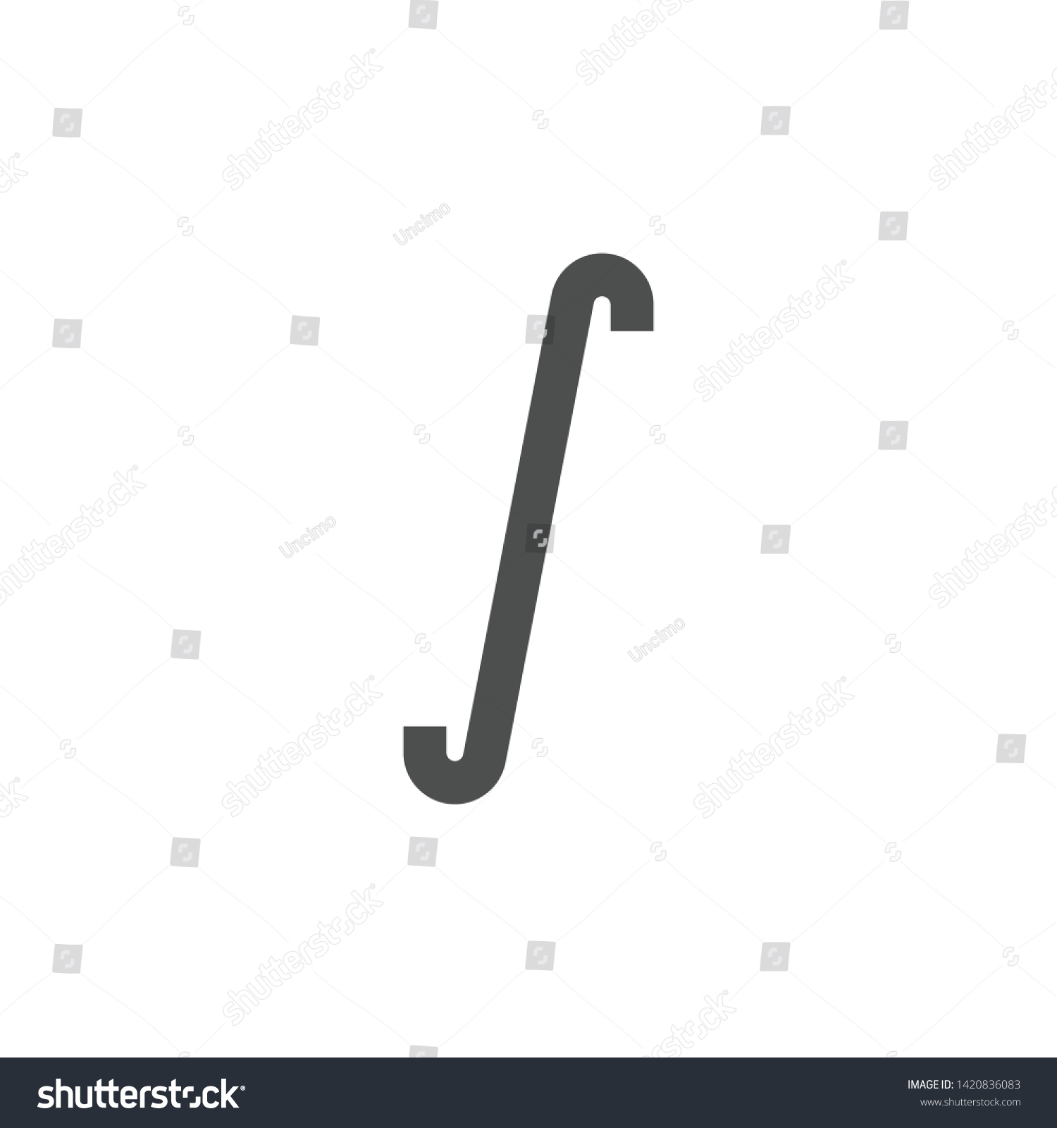 Integral Icon Math Symbol Modern Simple: vector de stock (libre de ...