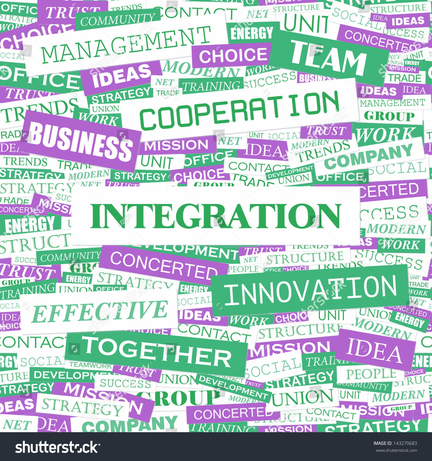 Integration Word Cloud Concept Illustration Stock Vector (Royalty Free ...