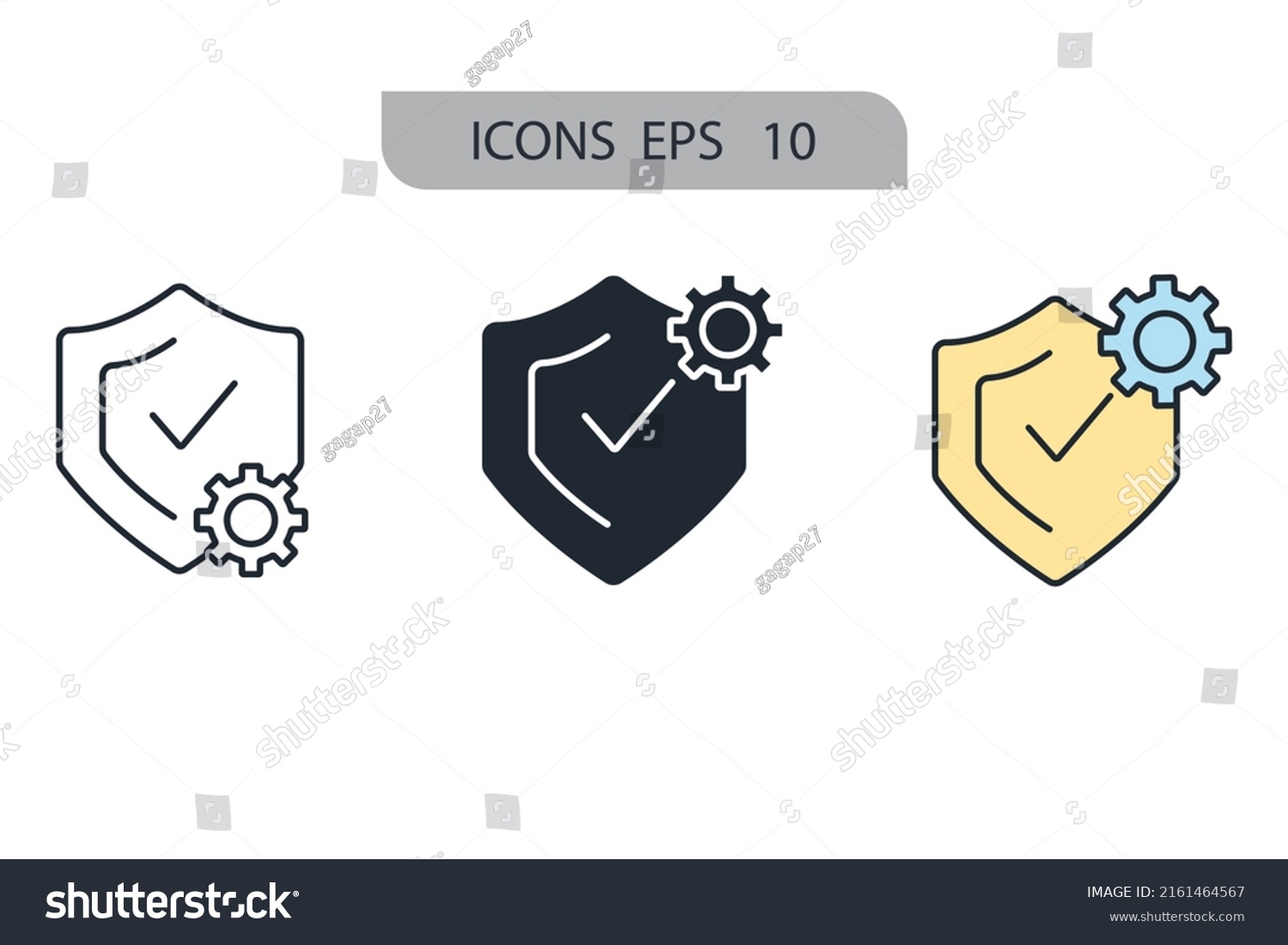 Integrity Icons Symbol Vector Elements Infographic Stock Vector ...