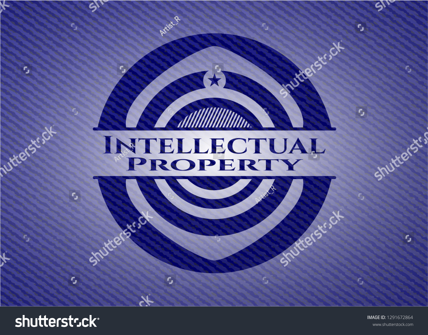 Intellectual Property Denim Background Stock Vector (Royalty Free ...
