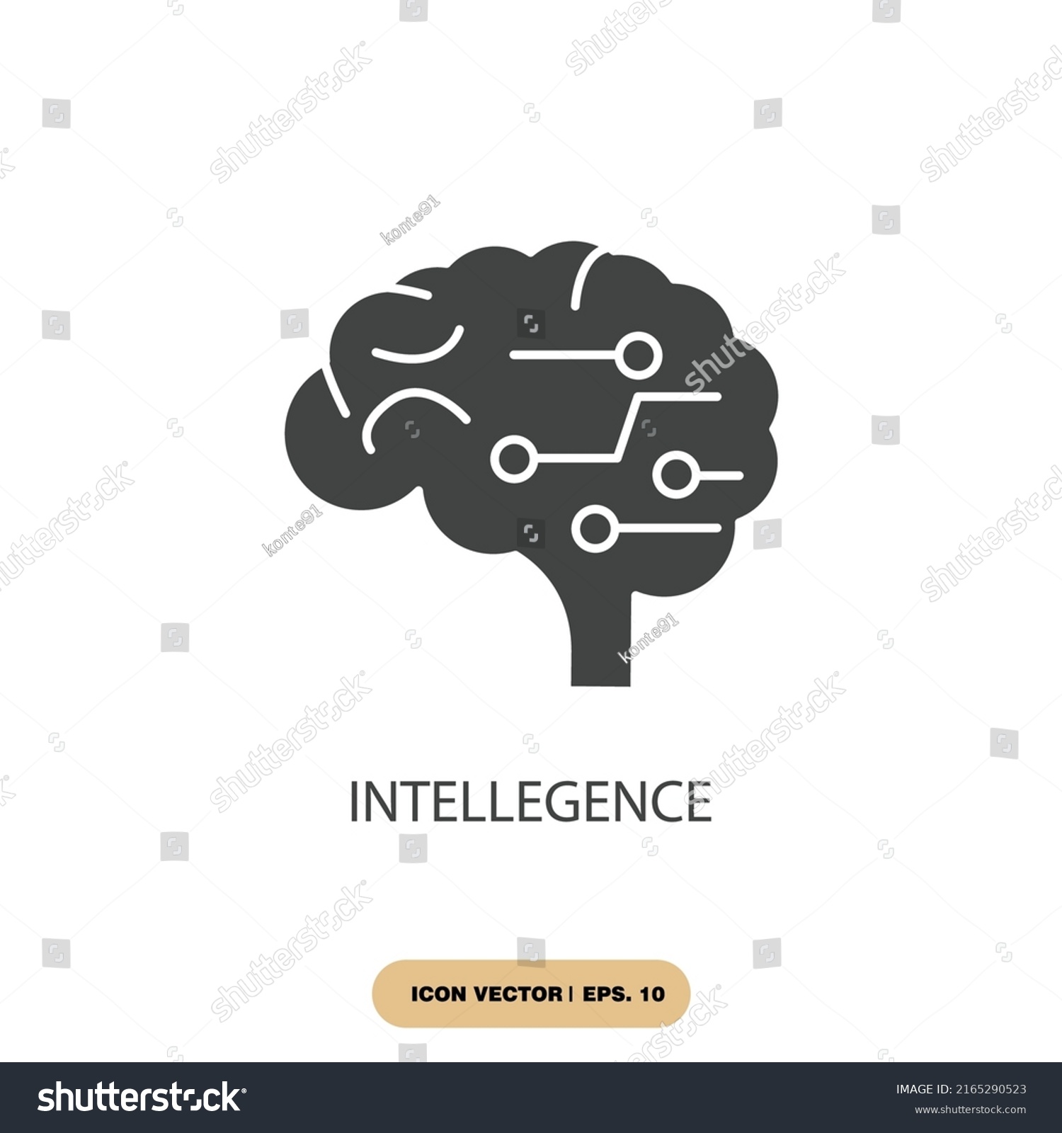 Intellegence Icons Symbol Vector Elements Infographic Stock Vector ...