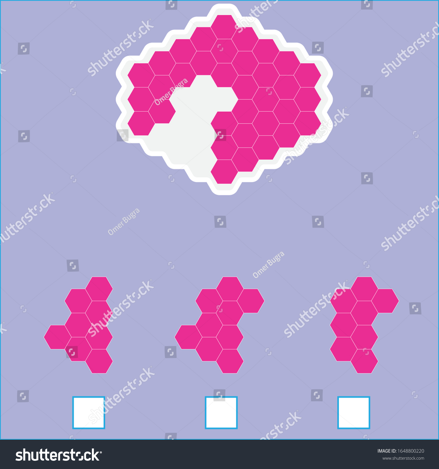 Intelligence Question Cube Completion Test Iq Stock Vector (Royalty ...