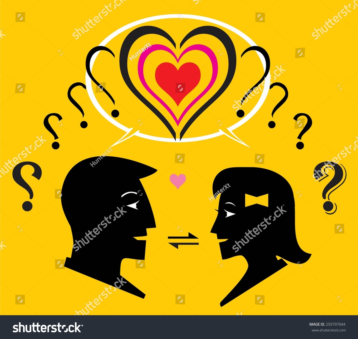 Vektor Stok Interaction Two Question Mark Transformed One (Tanpa ...