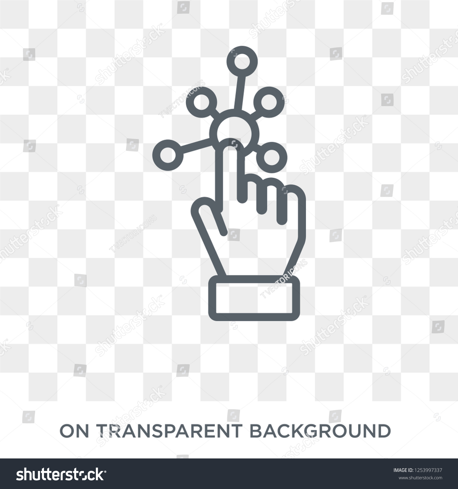 Interactive Icon Trendy Flat Vector Interactive Stock Vector (Royalty ...