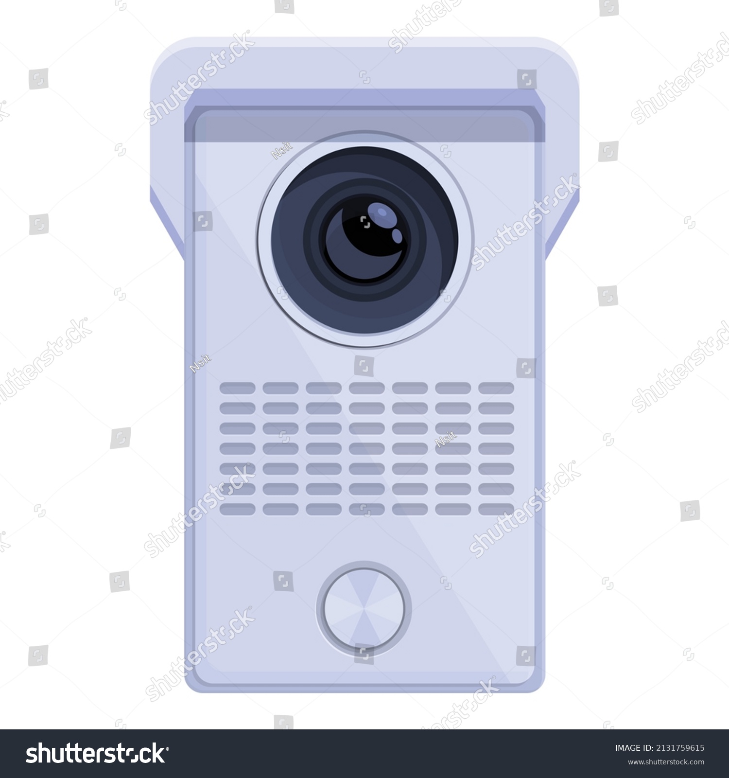Intercom Icon Cartoon Vector Door System Stock Vector (Royalty Free ...