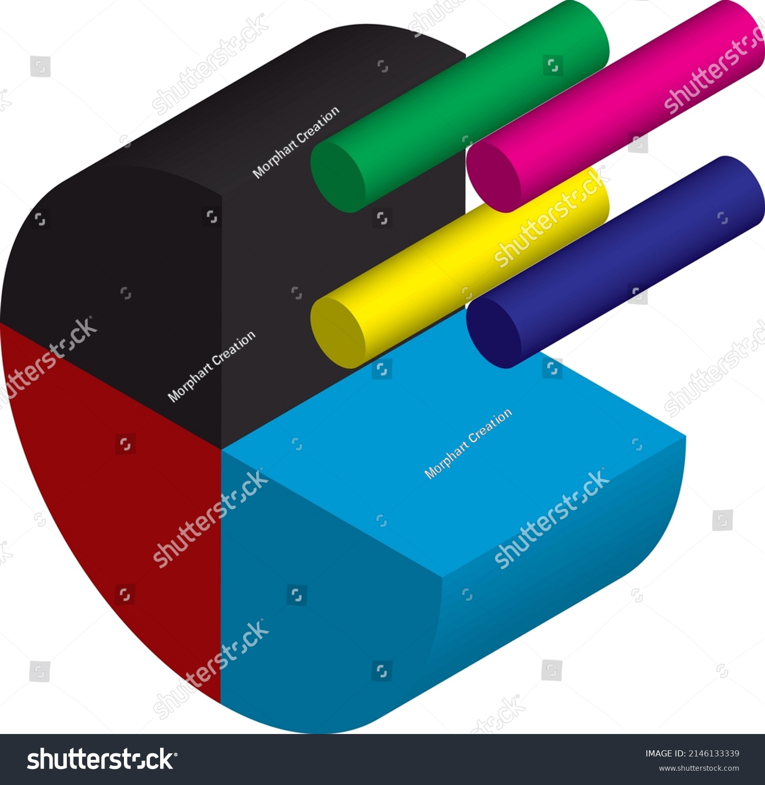 Interesting Chart Illustration Vector On White Stock Vector (Royalty ...