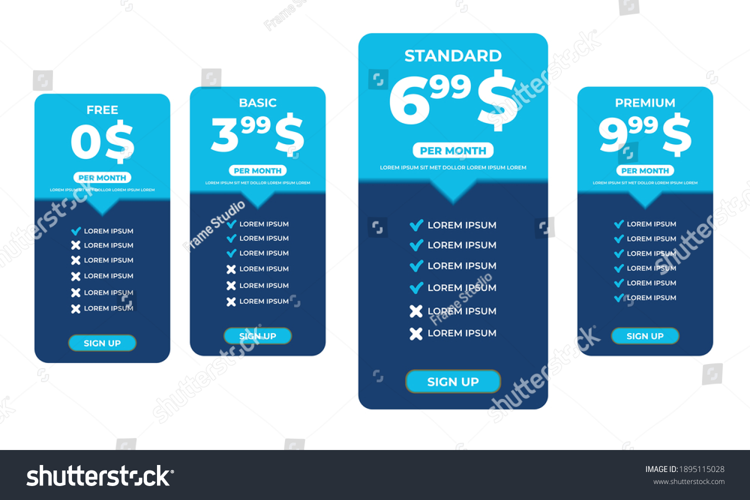 Interface Site Ui Ux Vector Banner Stock Vector (Royalty Free ...