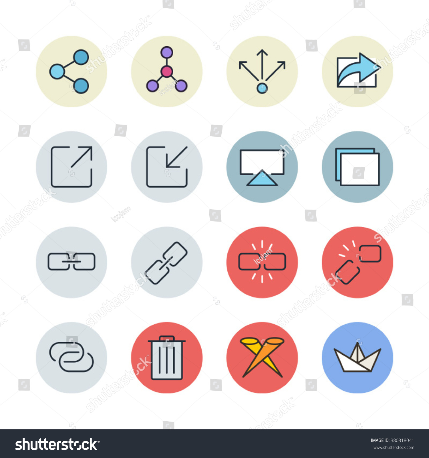 Interface Icons: vector de stock (libre de regalías) 380318041 ...