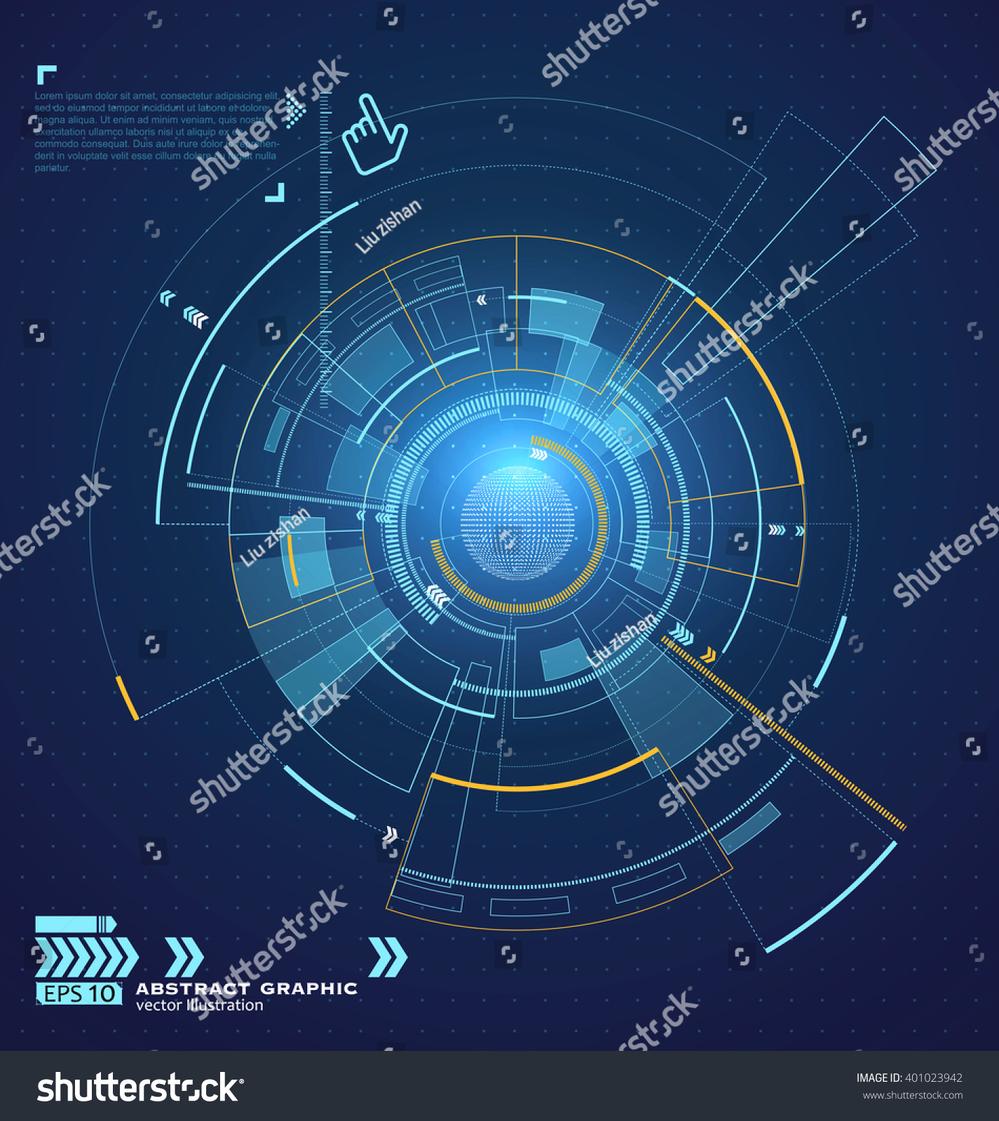 Interface Technology Future User Experience Stock Vector (Royalty Free ...
