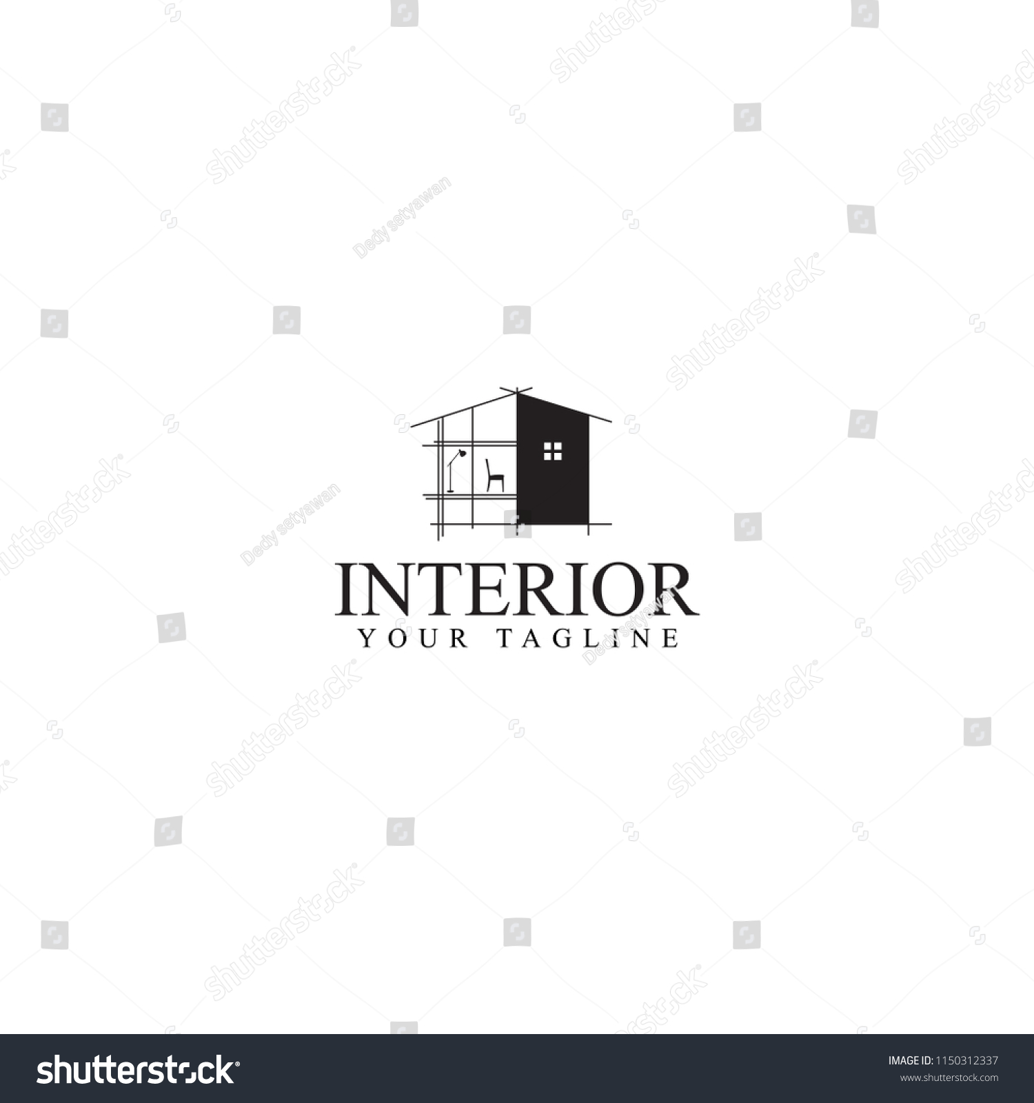 Interior Logo Design Vector Template Stock Vector (Royalty Free ...