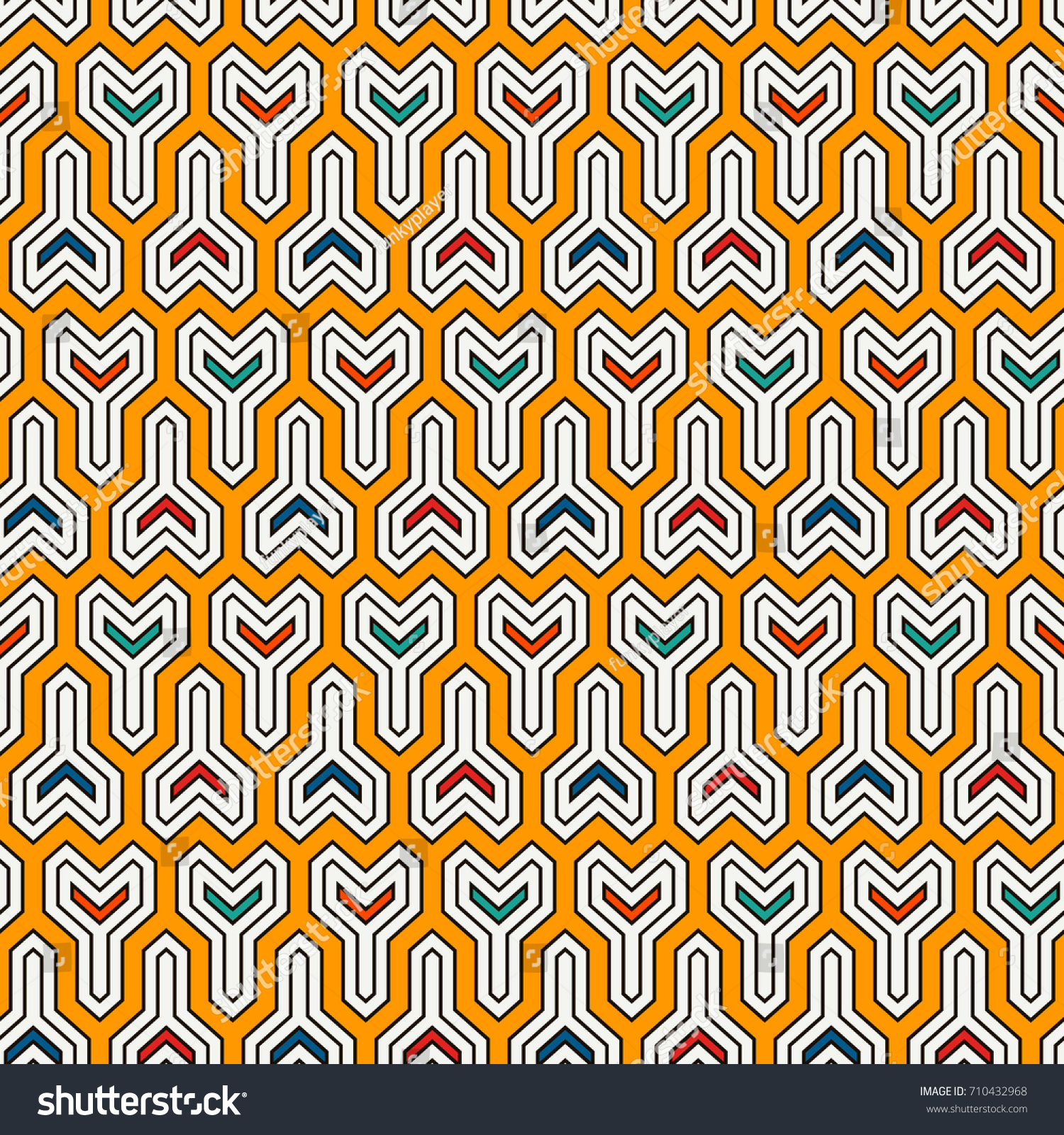 Interlocking Three Pronged Blocks Background Winder: Vector có sẵn ...