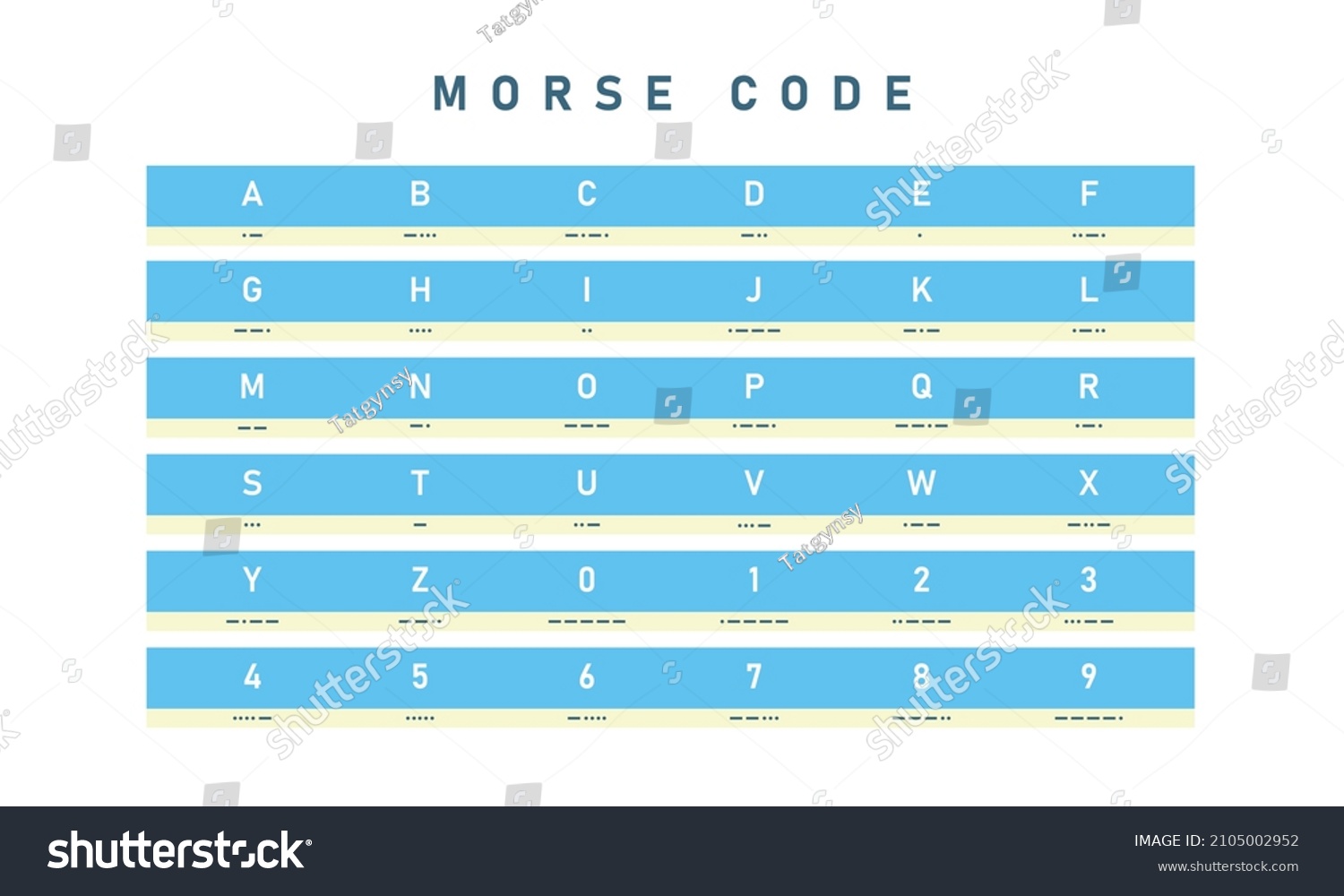 International Morse Code Alphabet Line Icon Stock Vector (Royalty Free ...