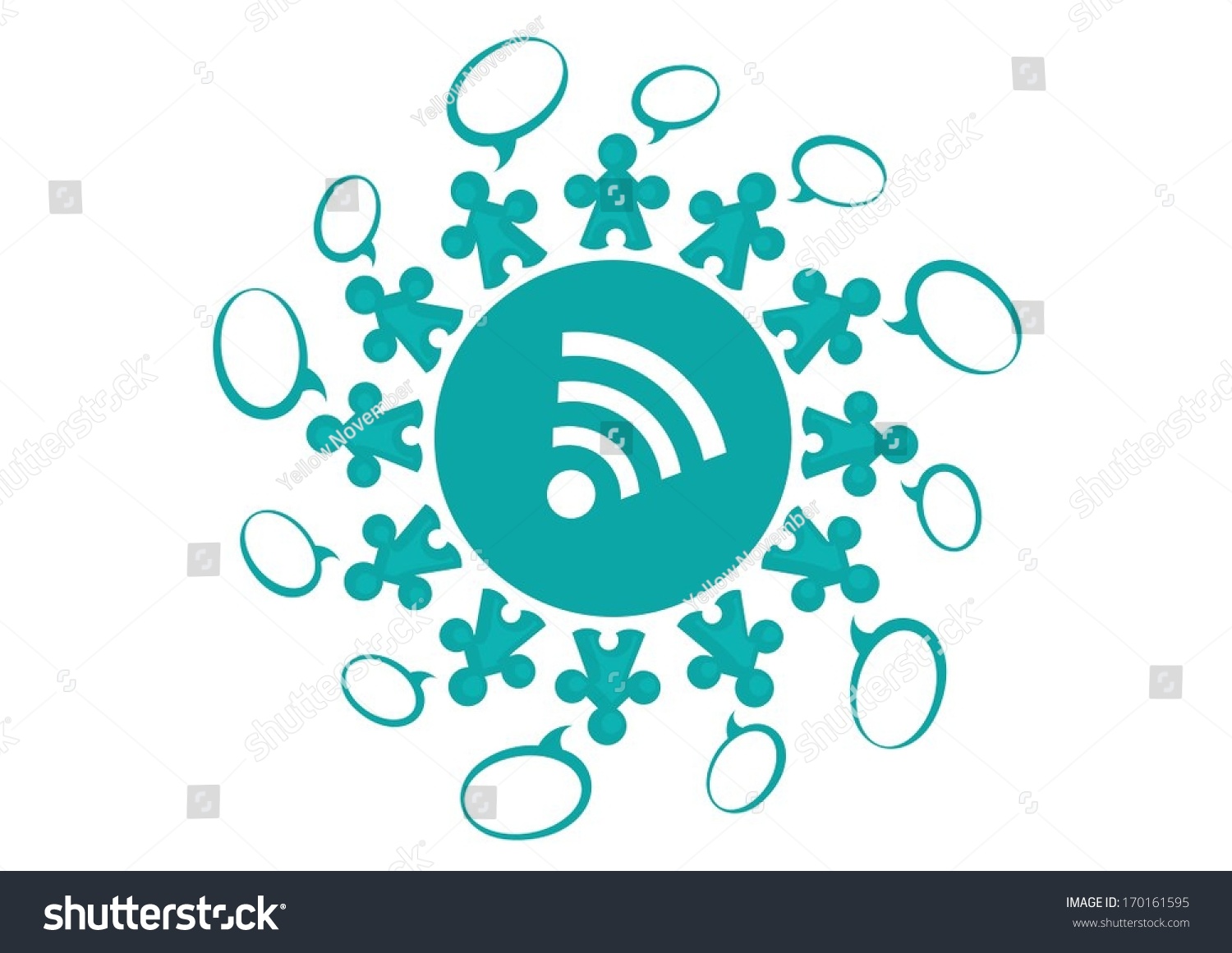 Internet Communication Symbol Stock Vector (Royalty Free) 170161595 ...