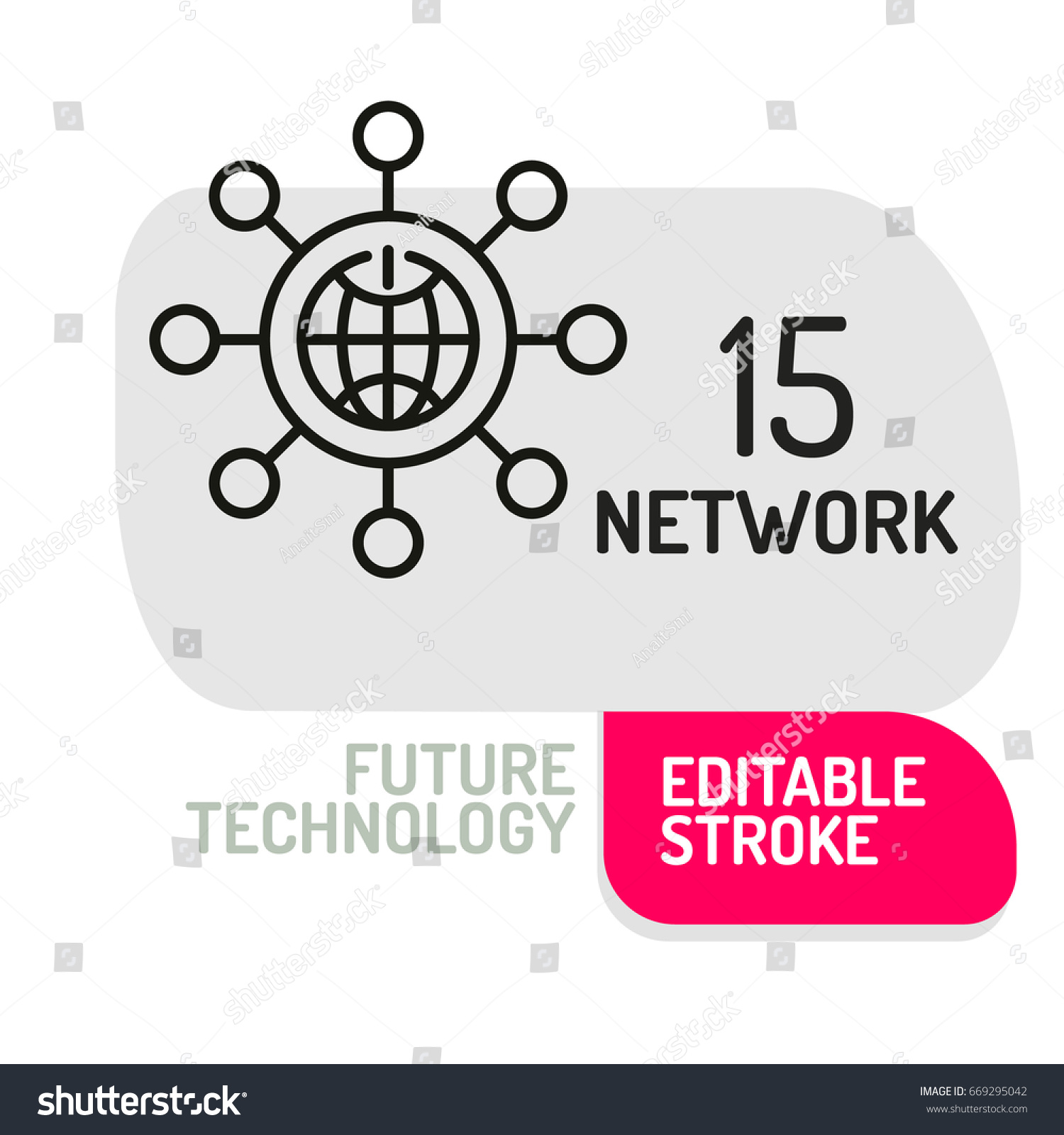 Internet Icon Future Technology Device Vector Stock Vector (Royalty ...