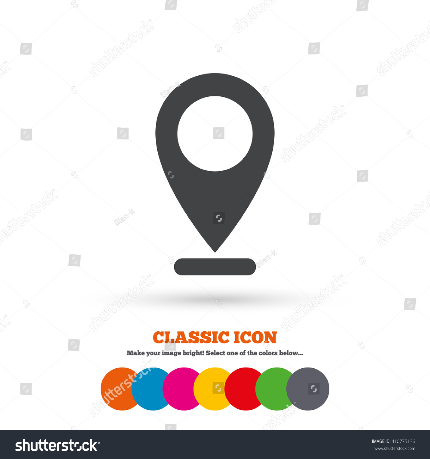 Internet Mark Icon Navigation Pointer Symbol Stock Vector (Royalty Free ...
