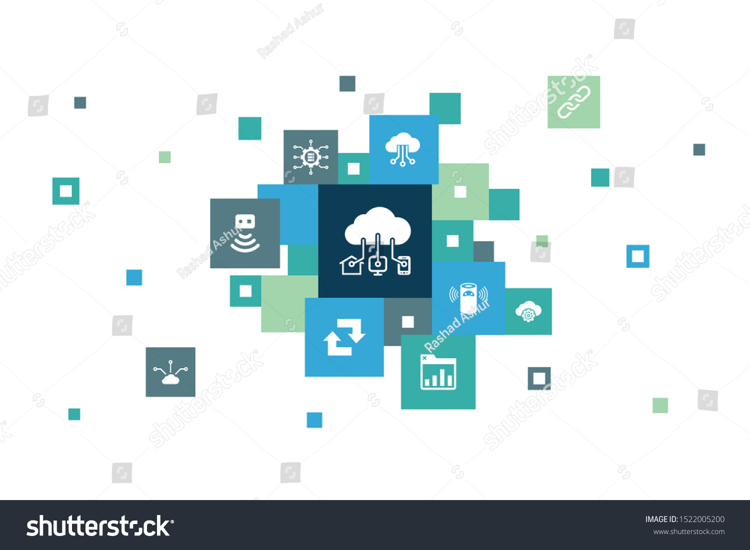 Internet Things Infographic 10 Steps Bubble Stock Vector (Royalty Free ...