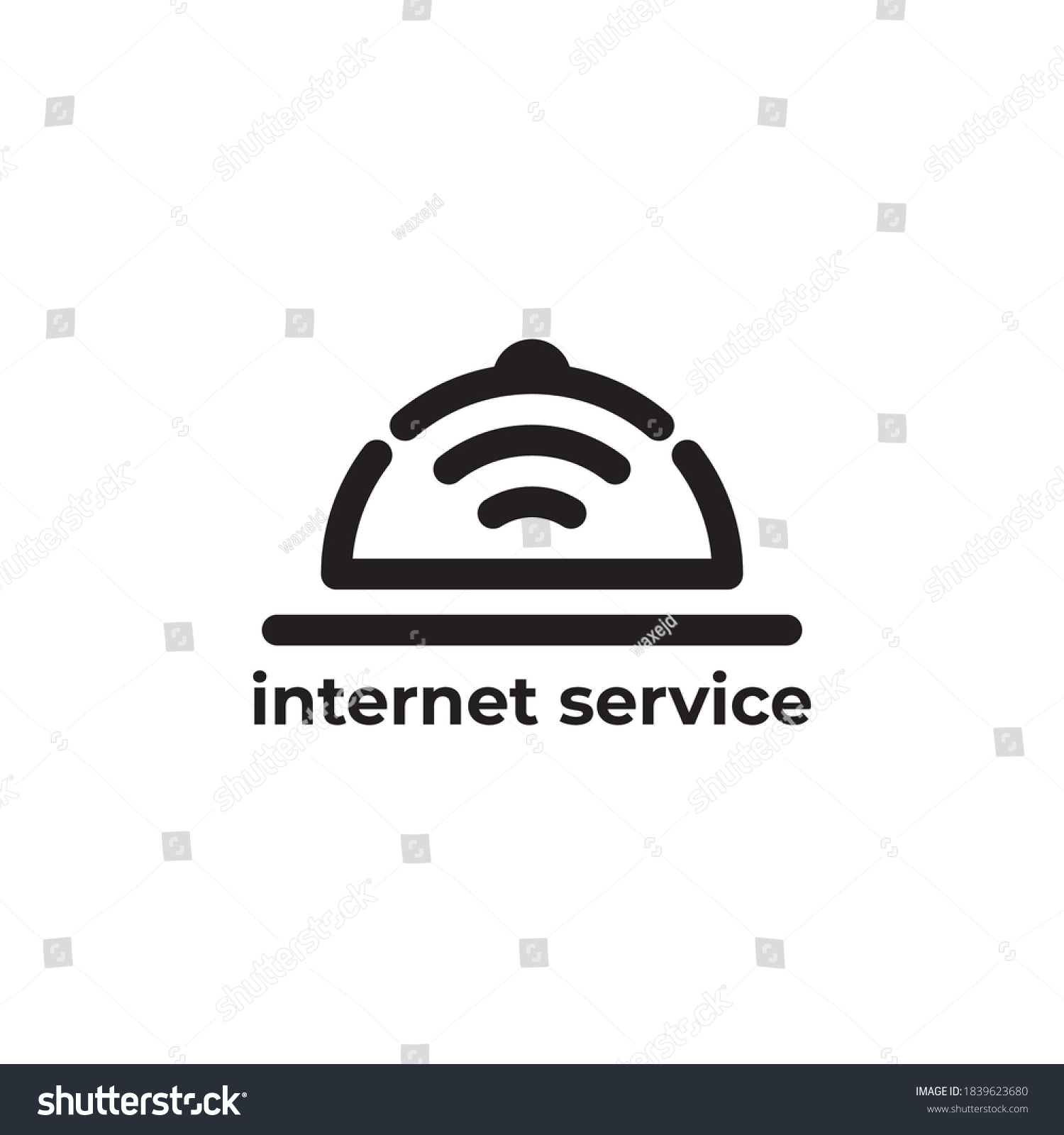 Internet Service Logo Vector Illustration Stock Vector (Royalty Free ...
