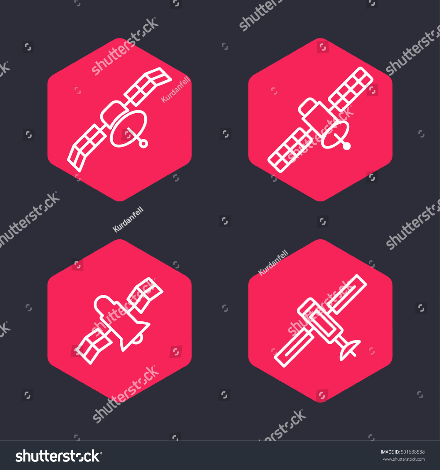 Internet Signal Communication Vector Icons Stock Vector (Royalty Free ...