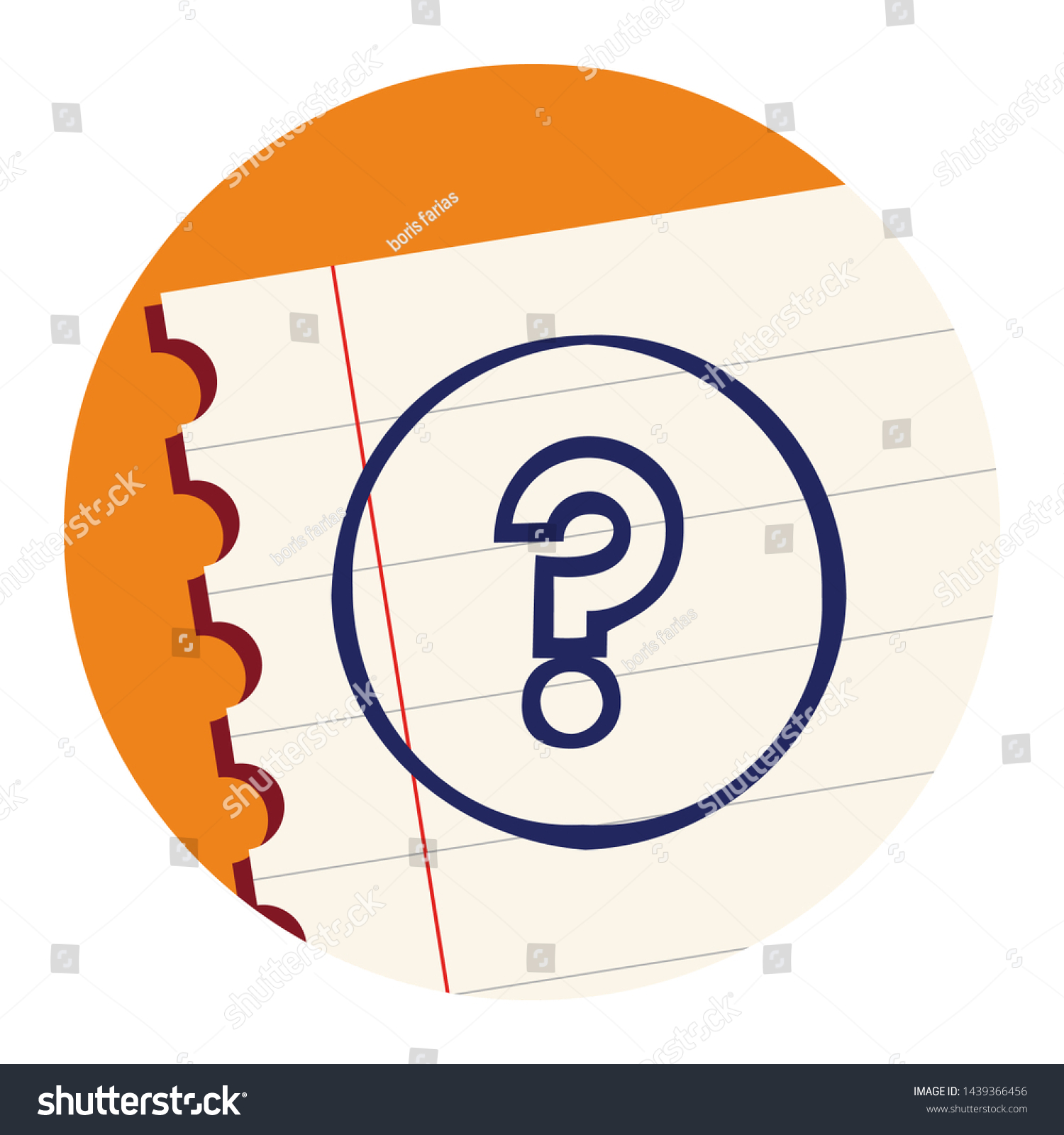 Interrogation Symbol Hand Drawn Icon On Stock Vector (Royalty Free ...