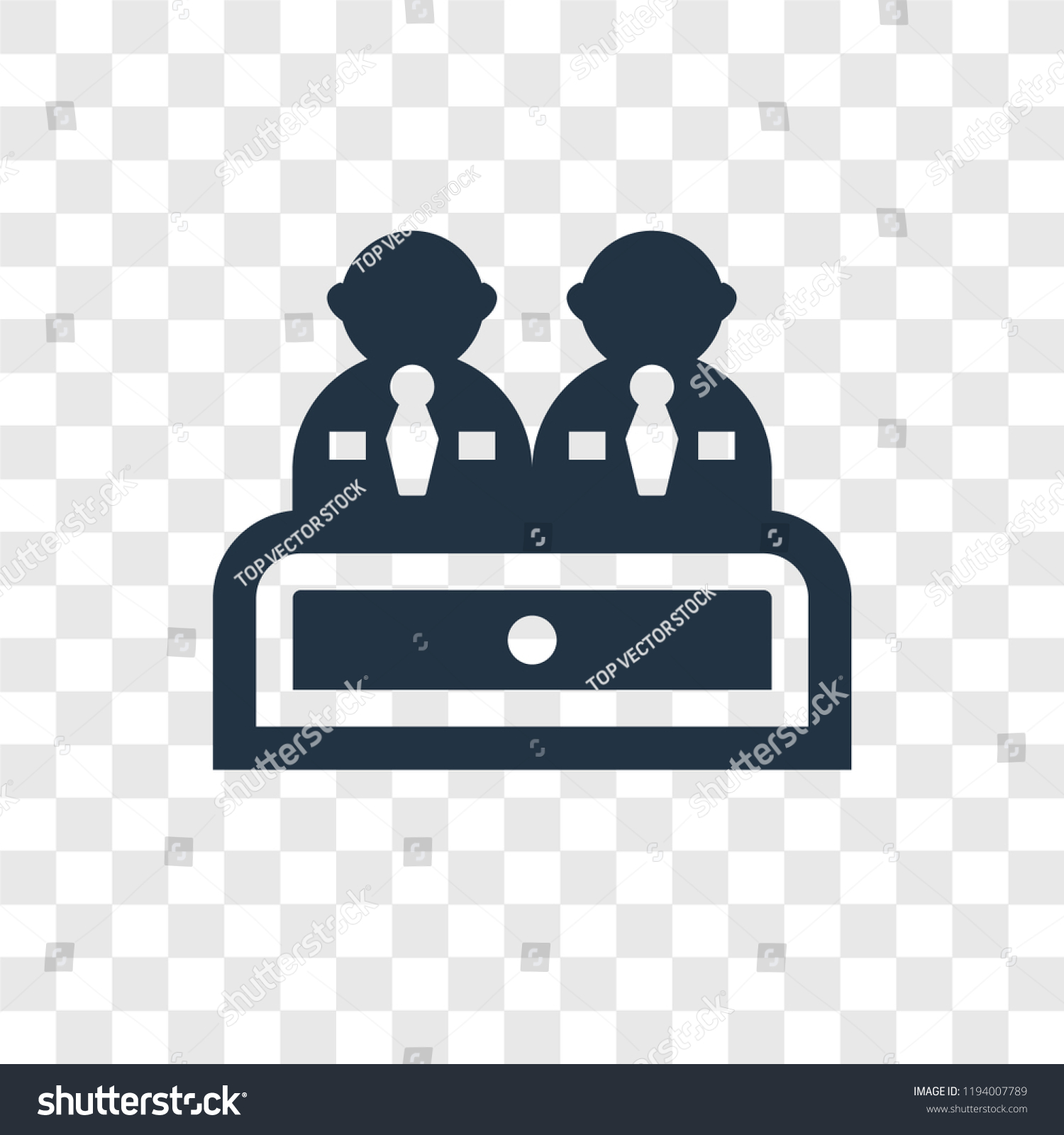 Interview Vector Icon Isolated On Transparent Stock Vector (Royalty ...