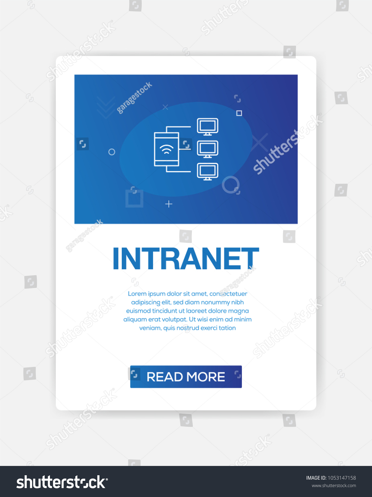 Intranet Icon Infographic Stock Vector (Royalty Free) 1053147158
